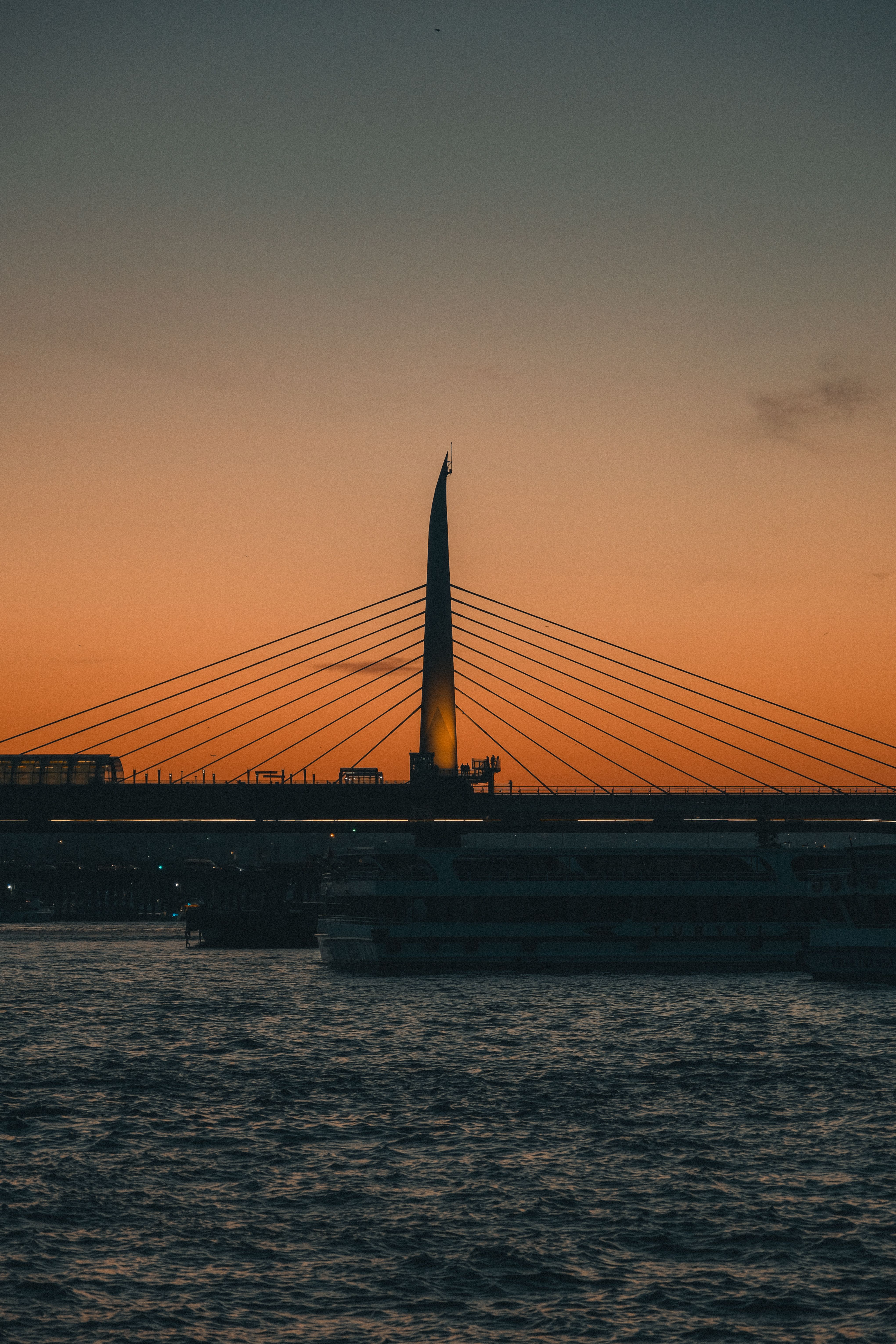 Golden Horn Bridge in Istanbul During Sunset · Free Stock Photo