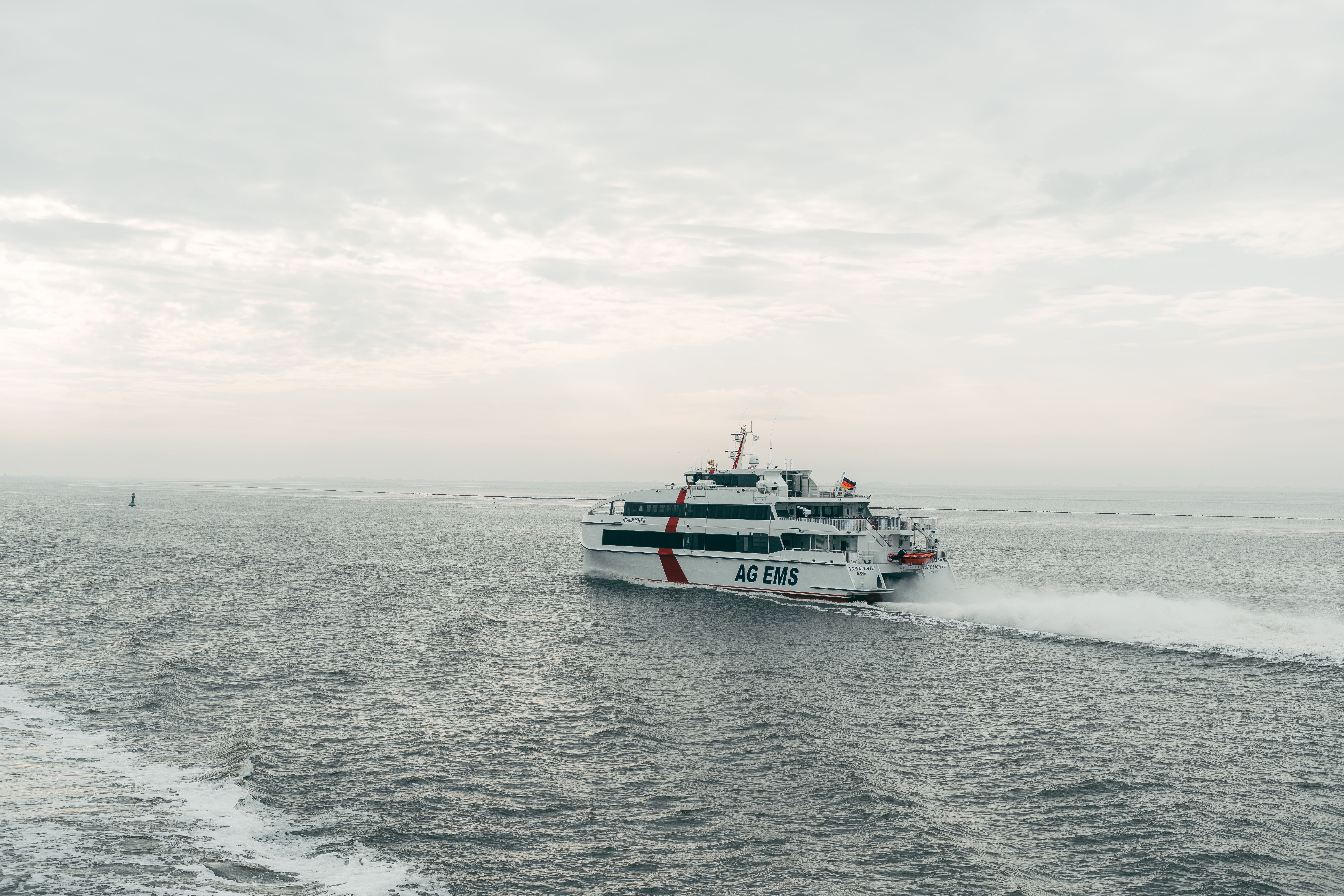 German AG EMS Ferry Sailing on Sea · Free Stock Photo