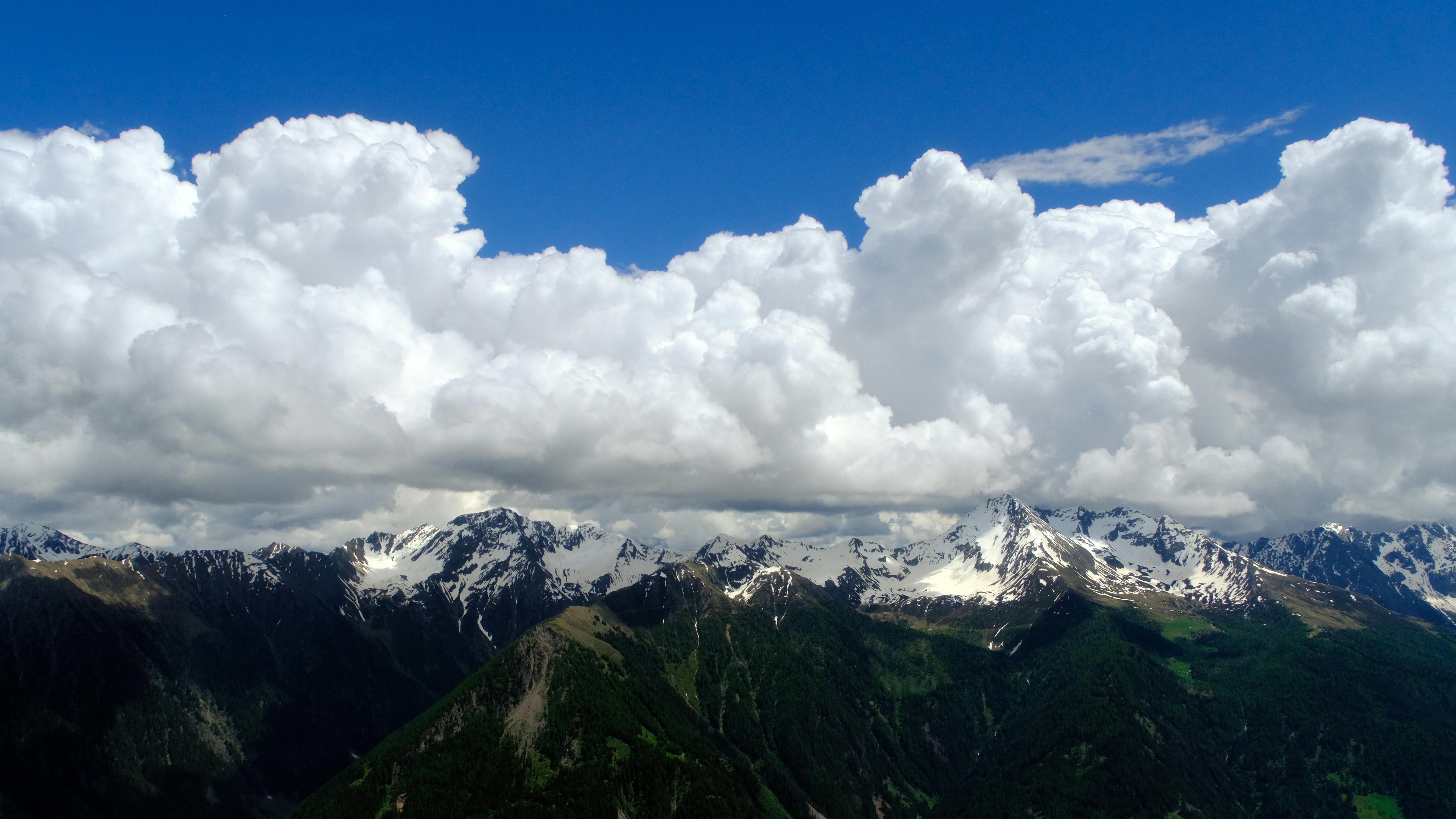 Cloud over Mountains Peaks · Free Stock Photo