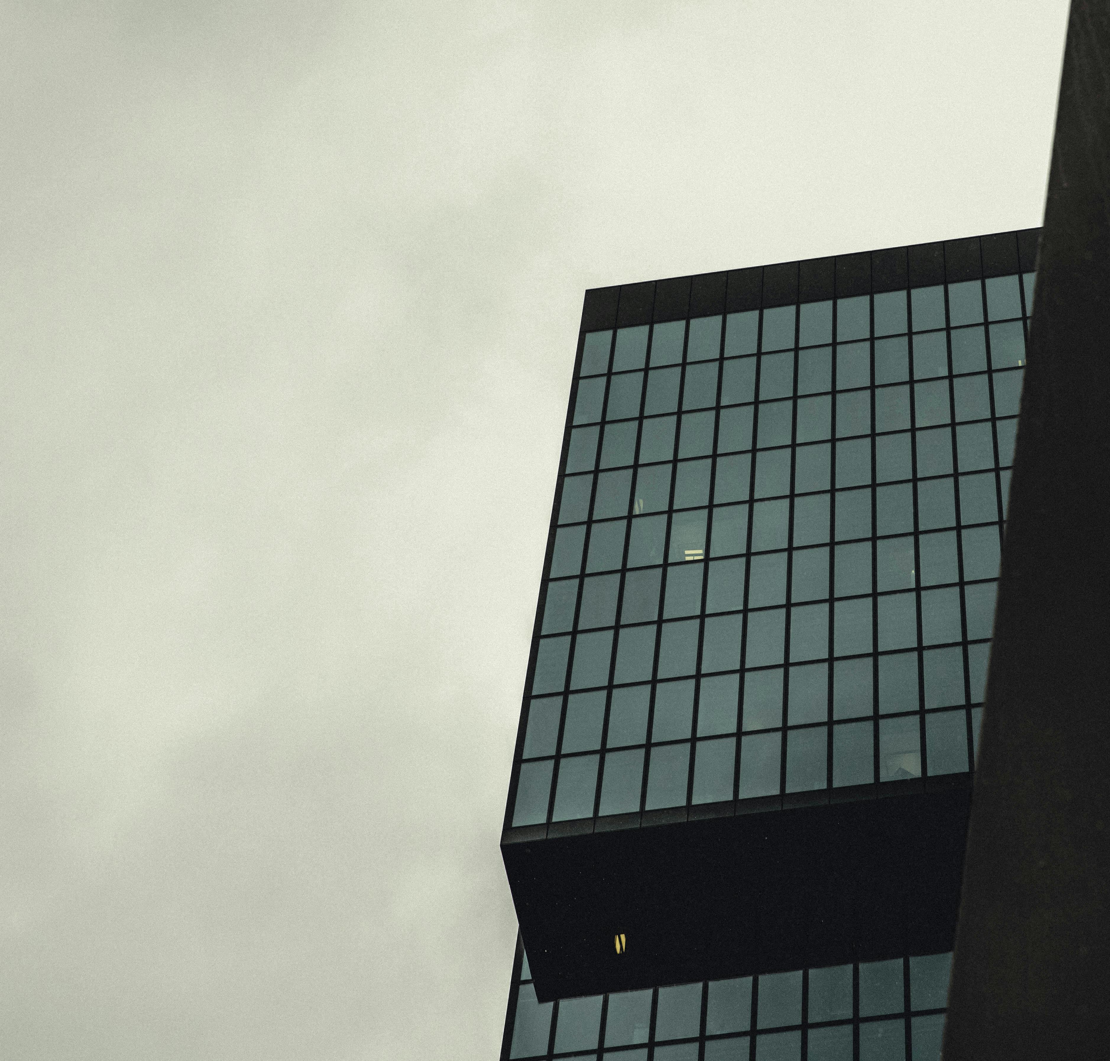 Back View of Man Looking Up at a Skyscraper · Free Stock Photo