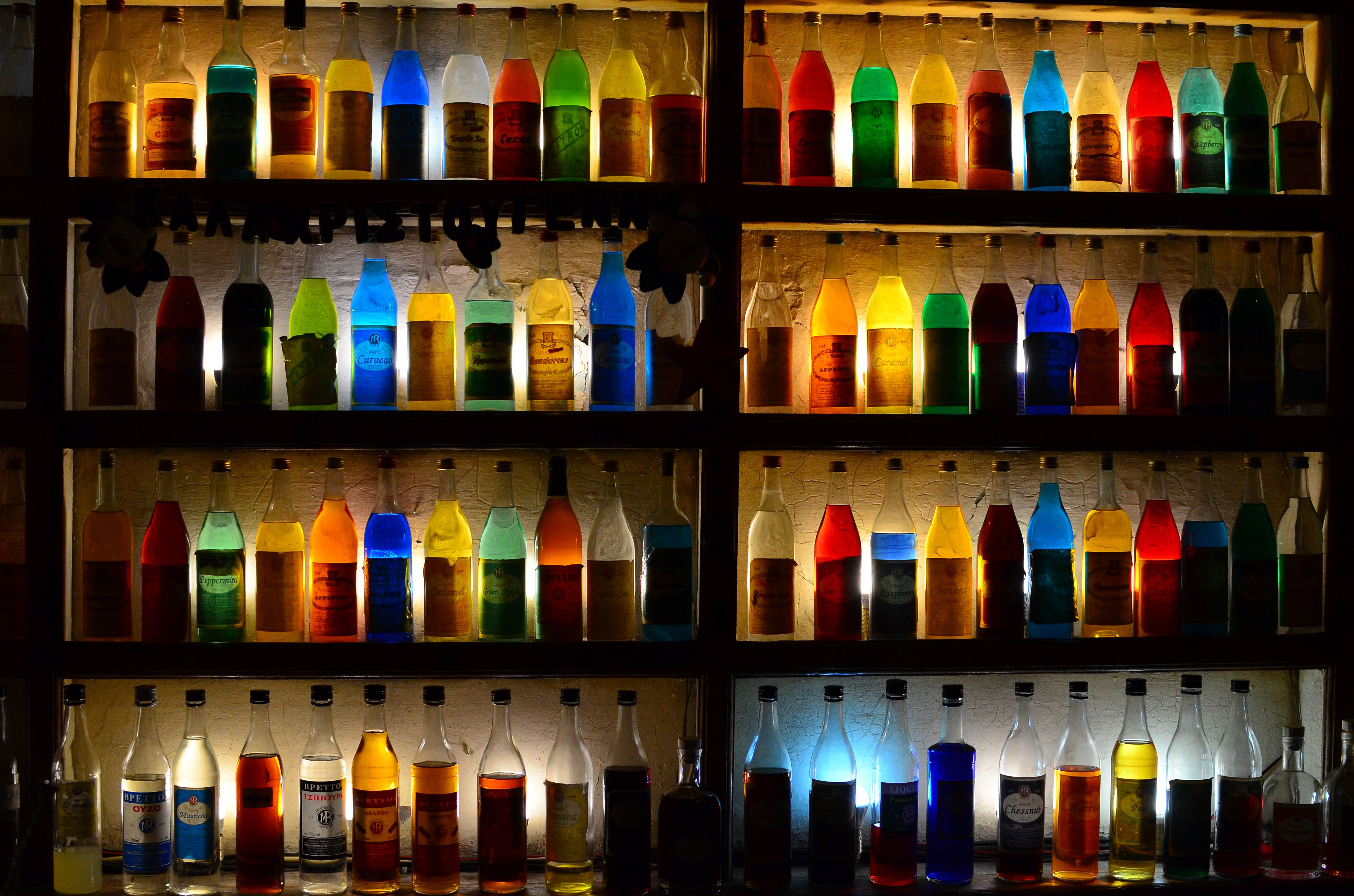 Bottles in Bar · Free Stock Photo