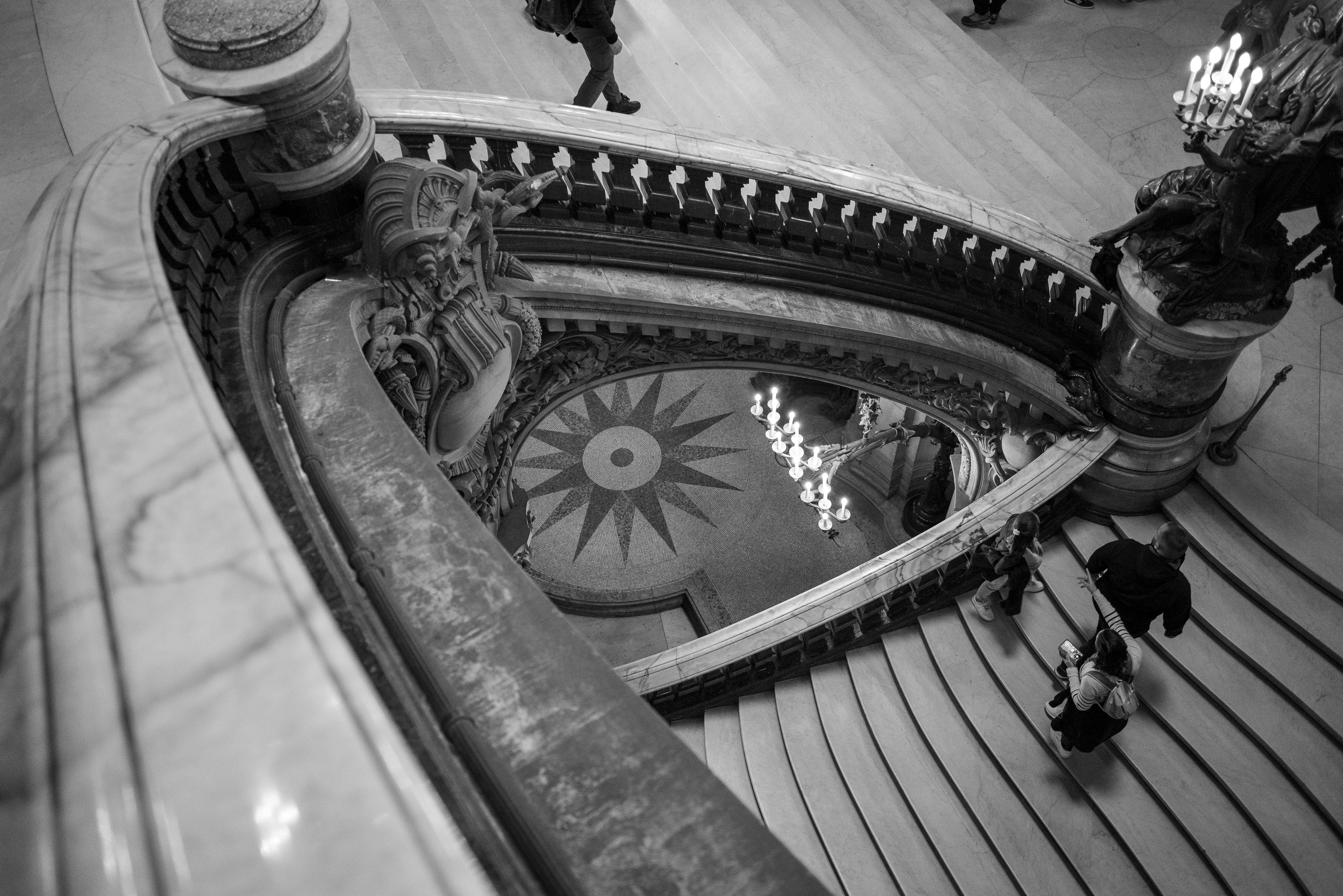 Family Walking Up Spiral Staircase · Free Stock Photo