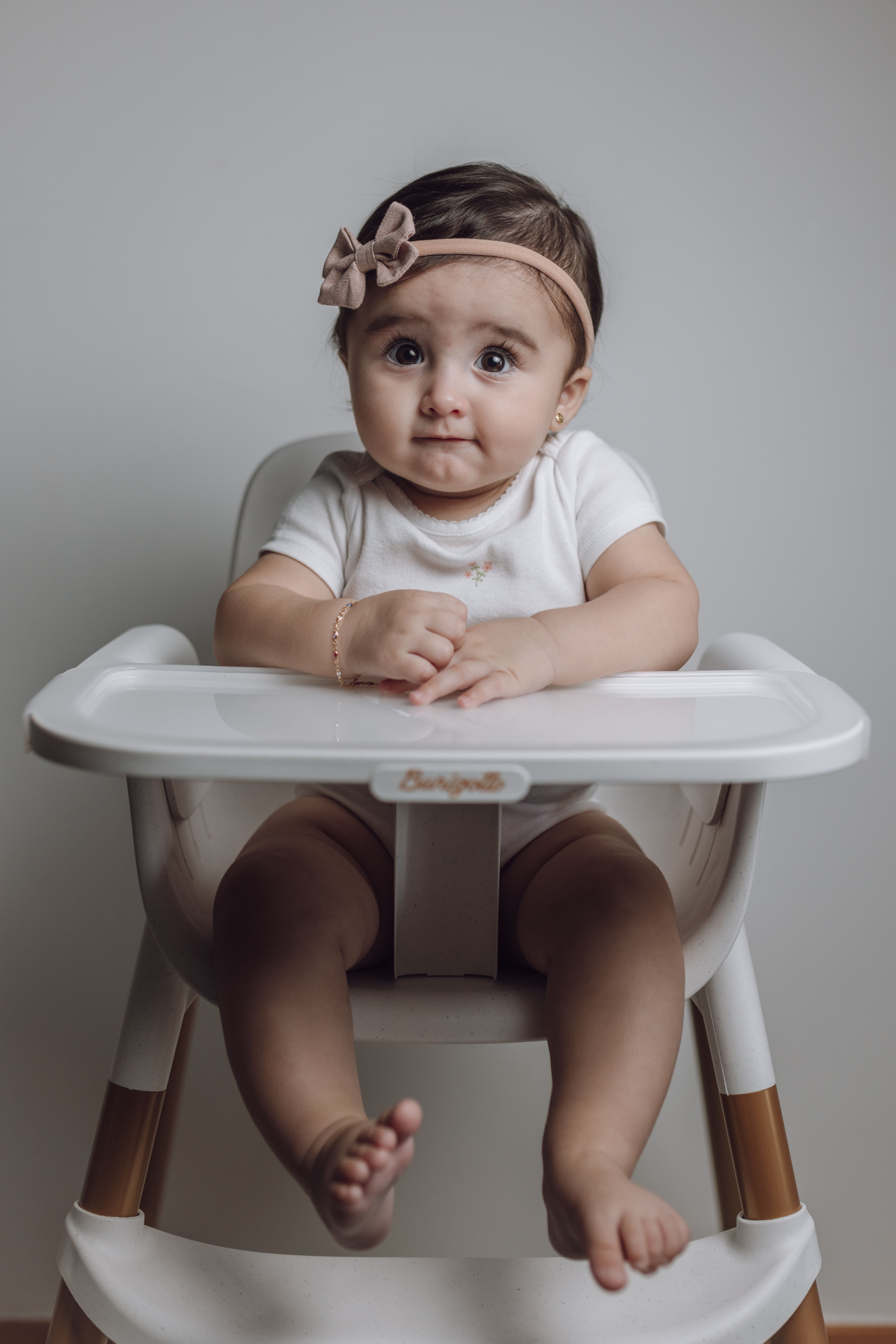 Baby Sitting on Chair with Table · Free Stock Photo