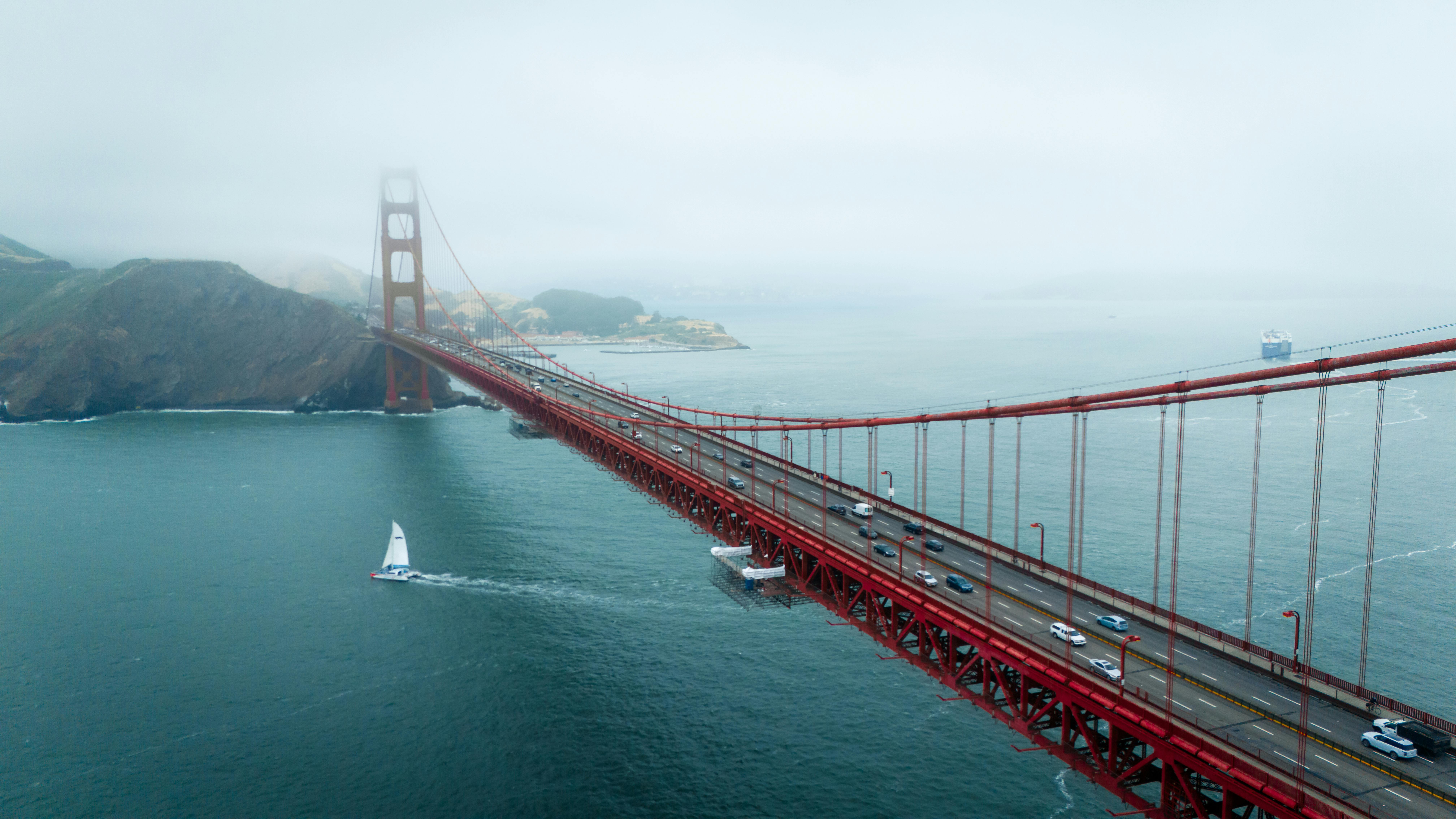 Birds Eye View of the Golden Gate Bridge · Free Stock Photo