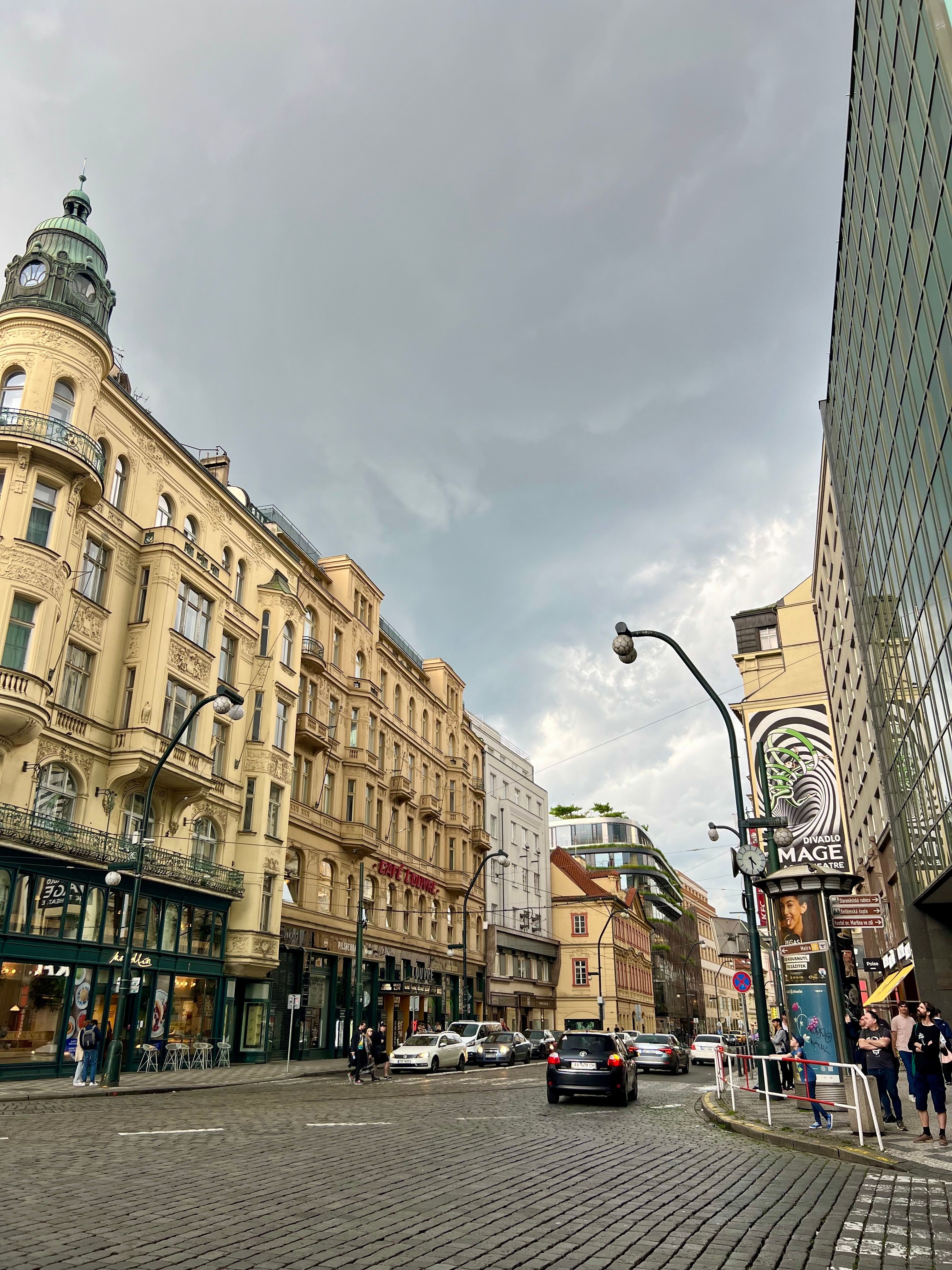 Low Angle Shot of a Street in Prague · Free Stock Photo