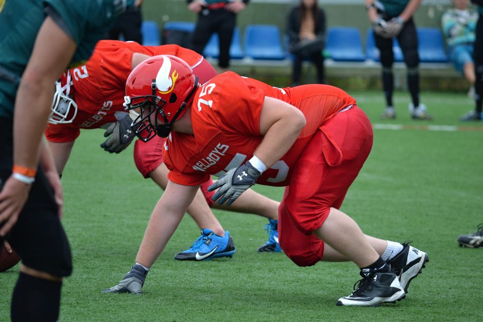Football Players Getting Ready Free Stock Photo Football Players Getting Ready Free Stock Photo
