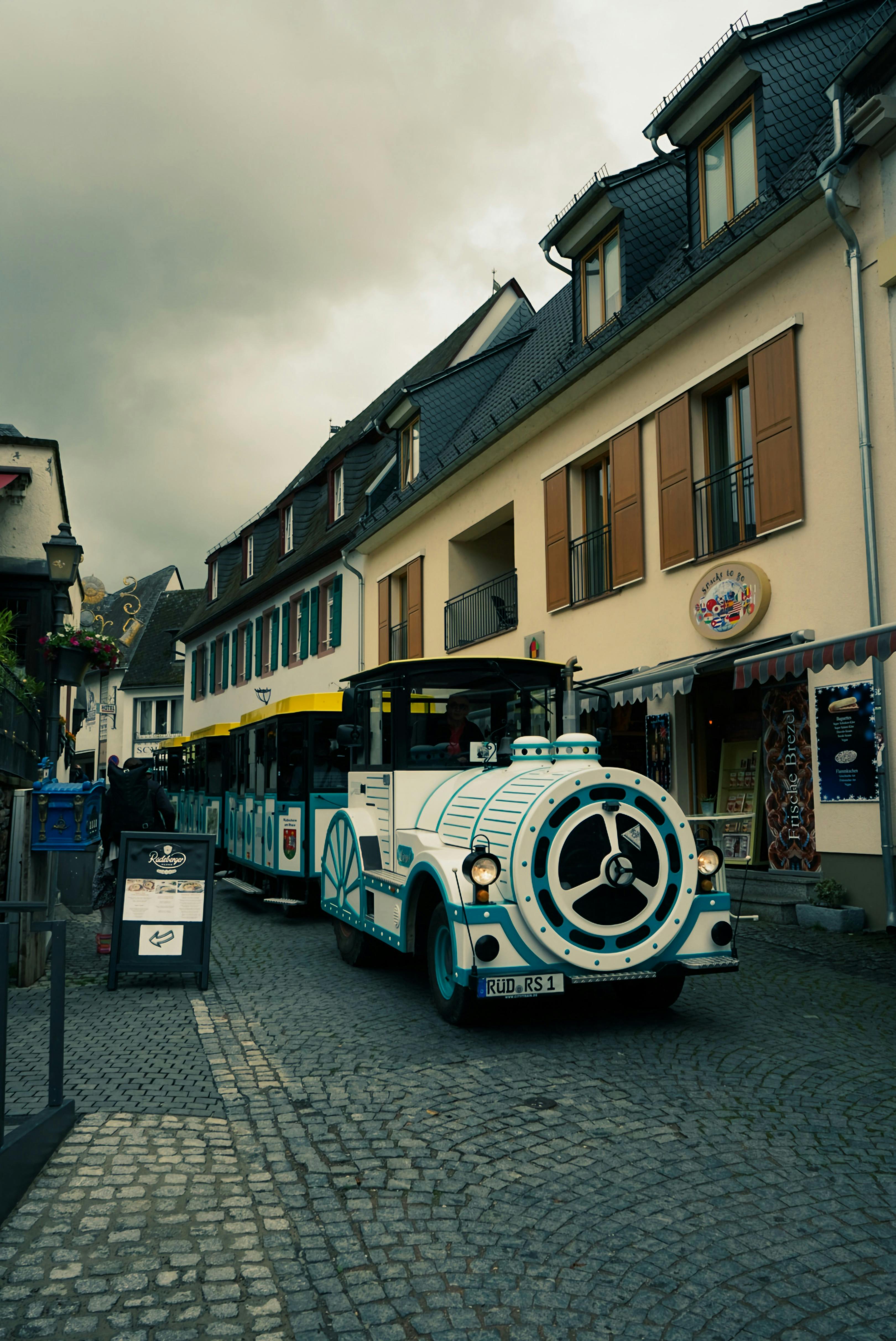 Winzerexpress Train on Street in Rudesheim am Rhein in Germany · Free ...