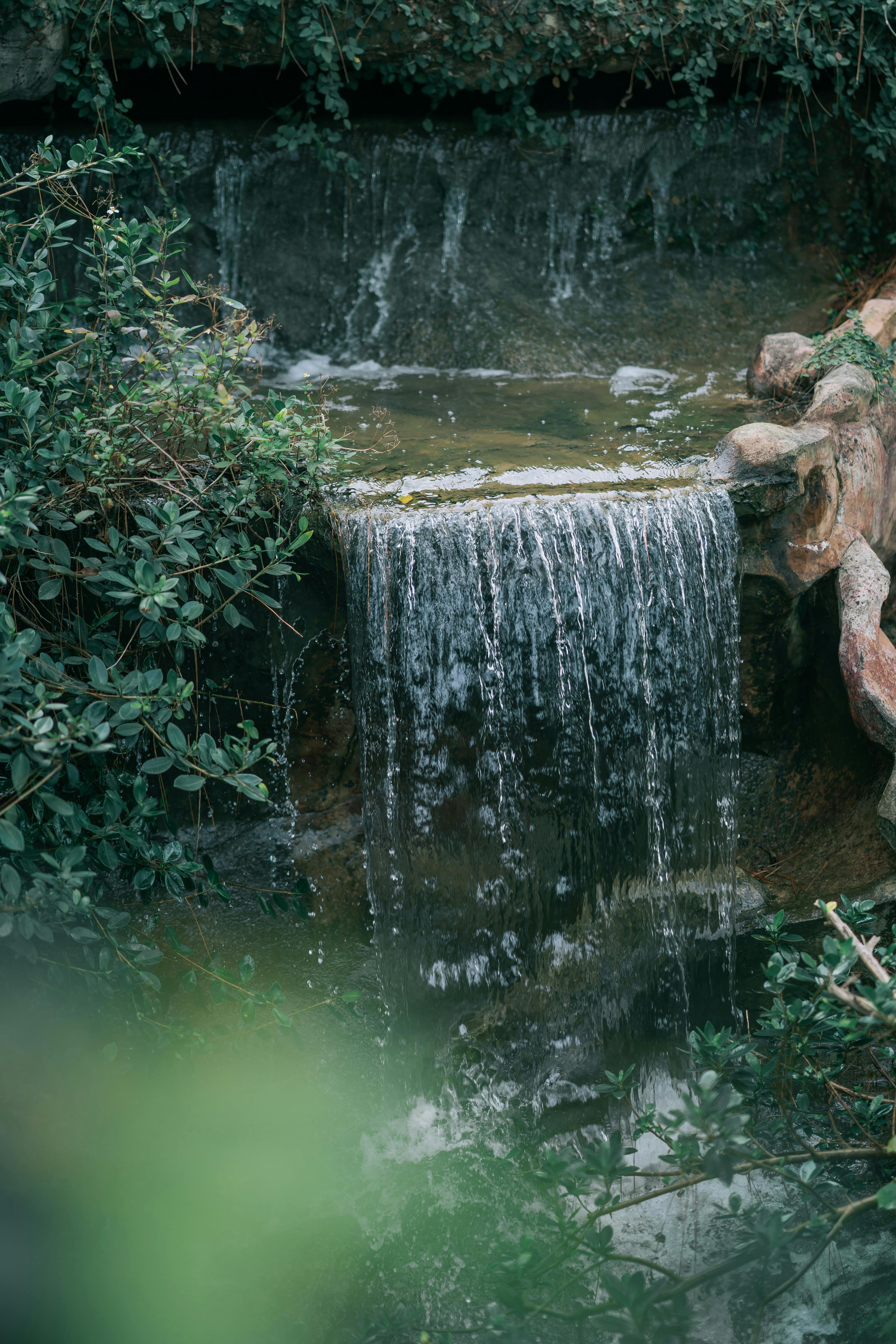 Steep Waterfall in the Wild · Free Stock Photo