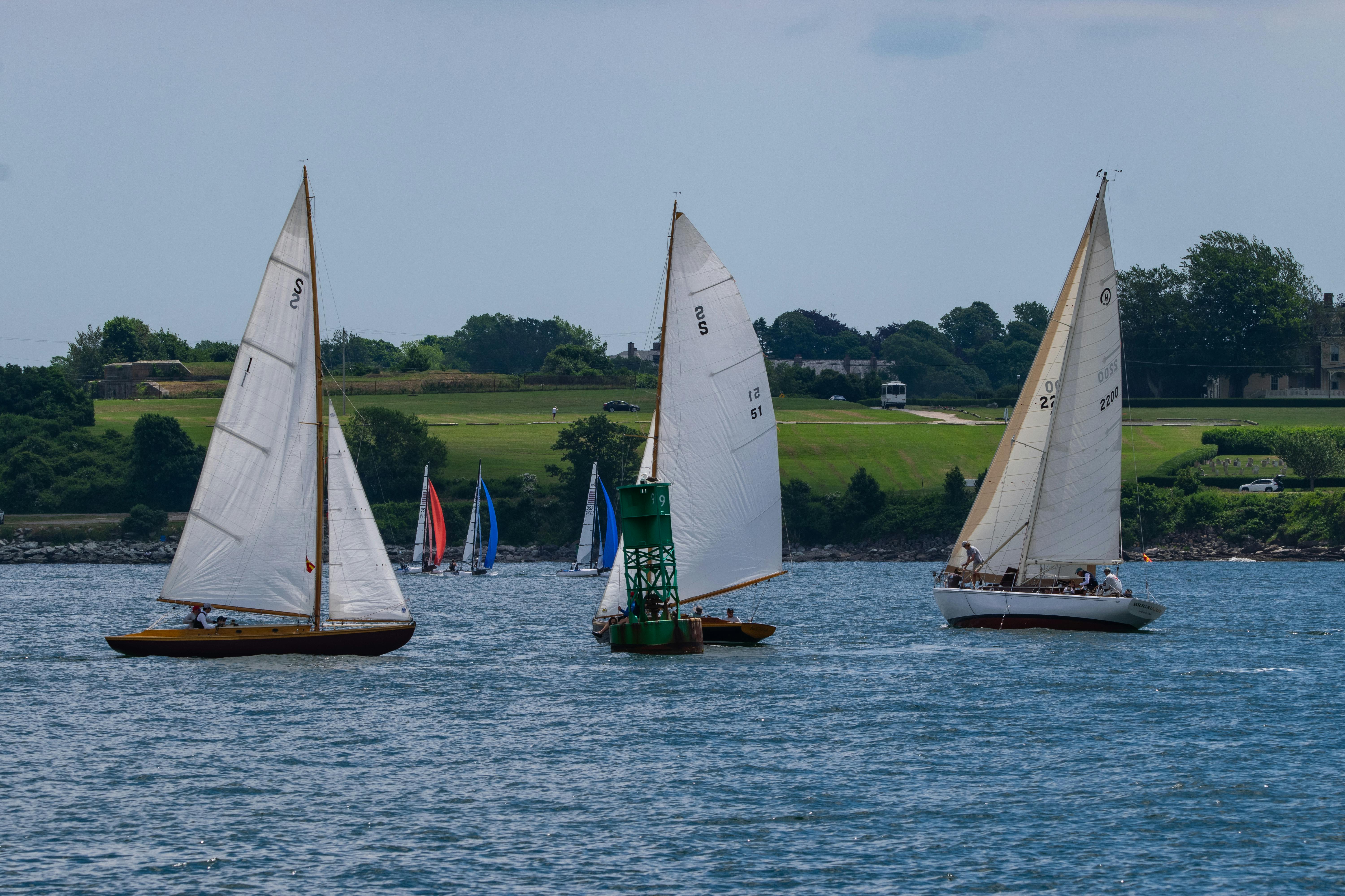 Nautical Vessels Sailing Through the Sea · Free Stock Photo