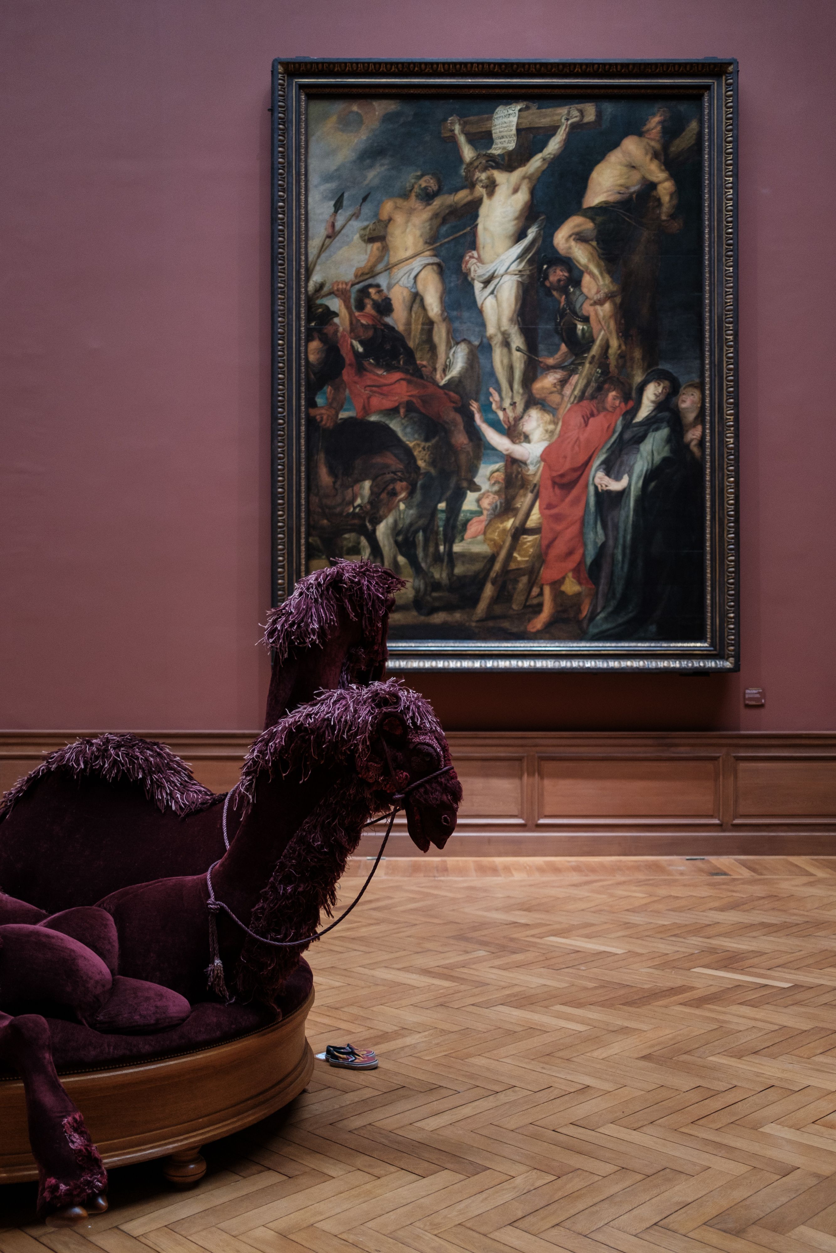 Painting of Jesus Christ Crucifixion in Museum · Free Stock Photo