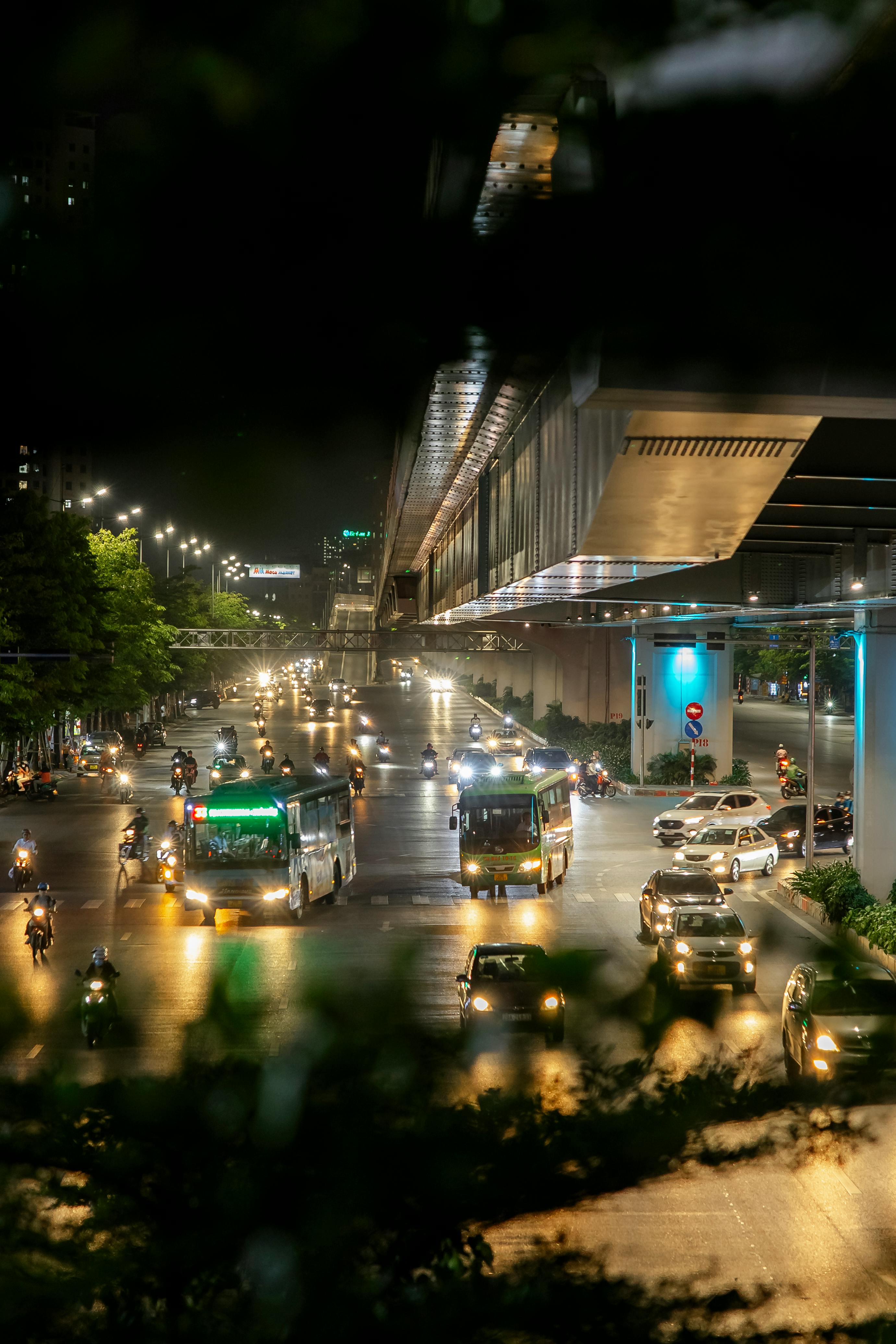 Cars on Road during Night Time · Free Stock Photo