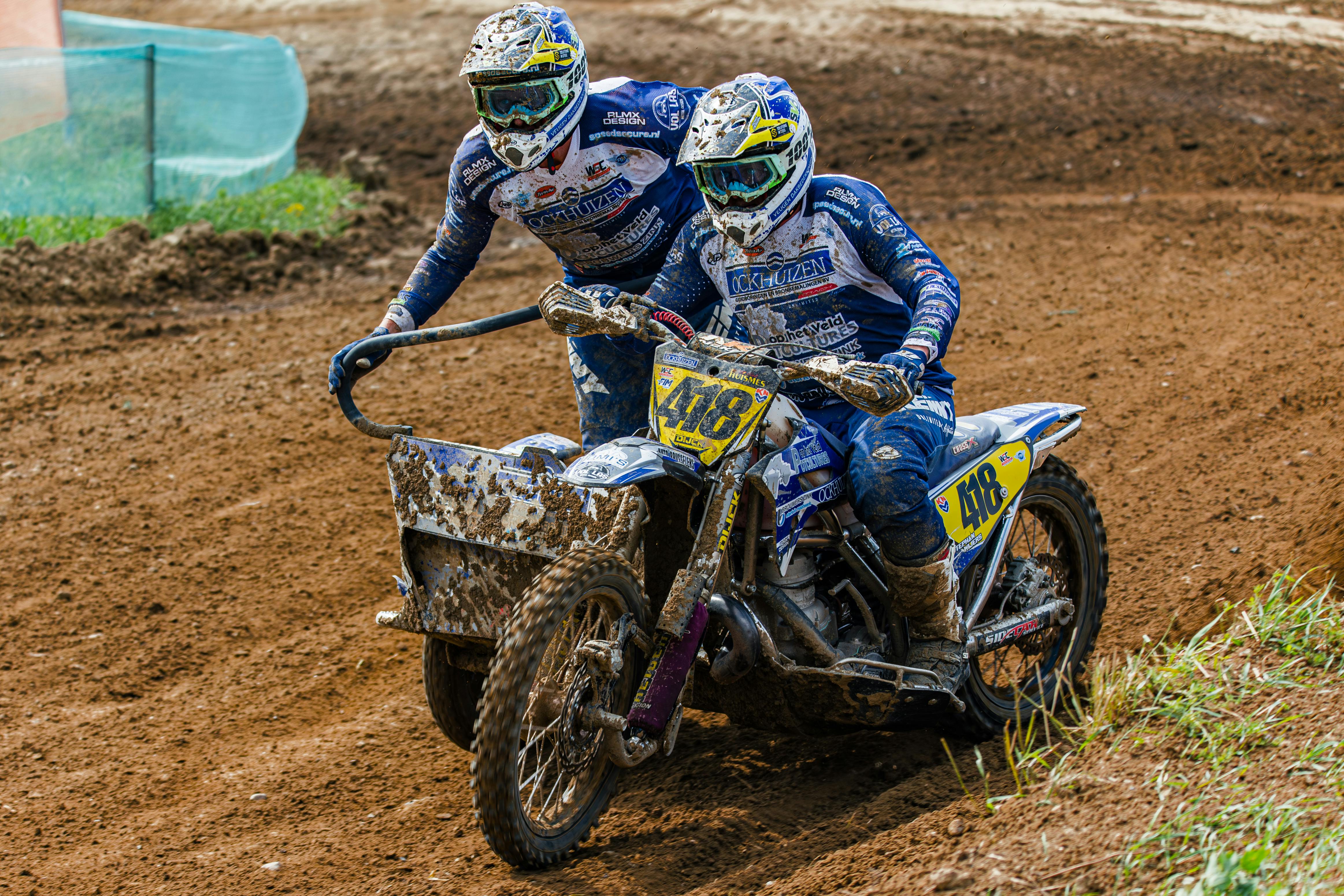 Sidecarcross Bikers Racing together · Free Stock Photo