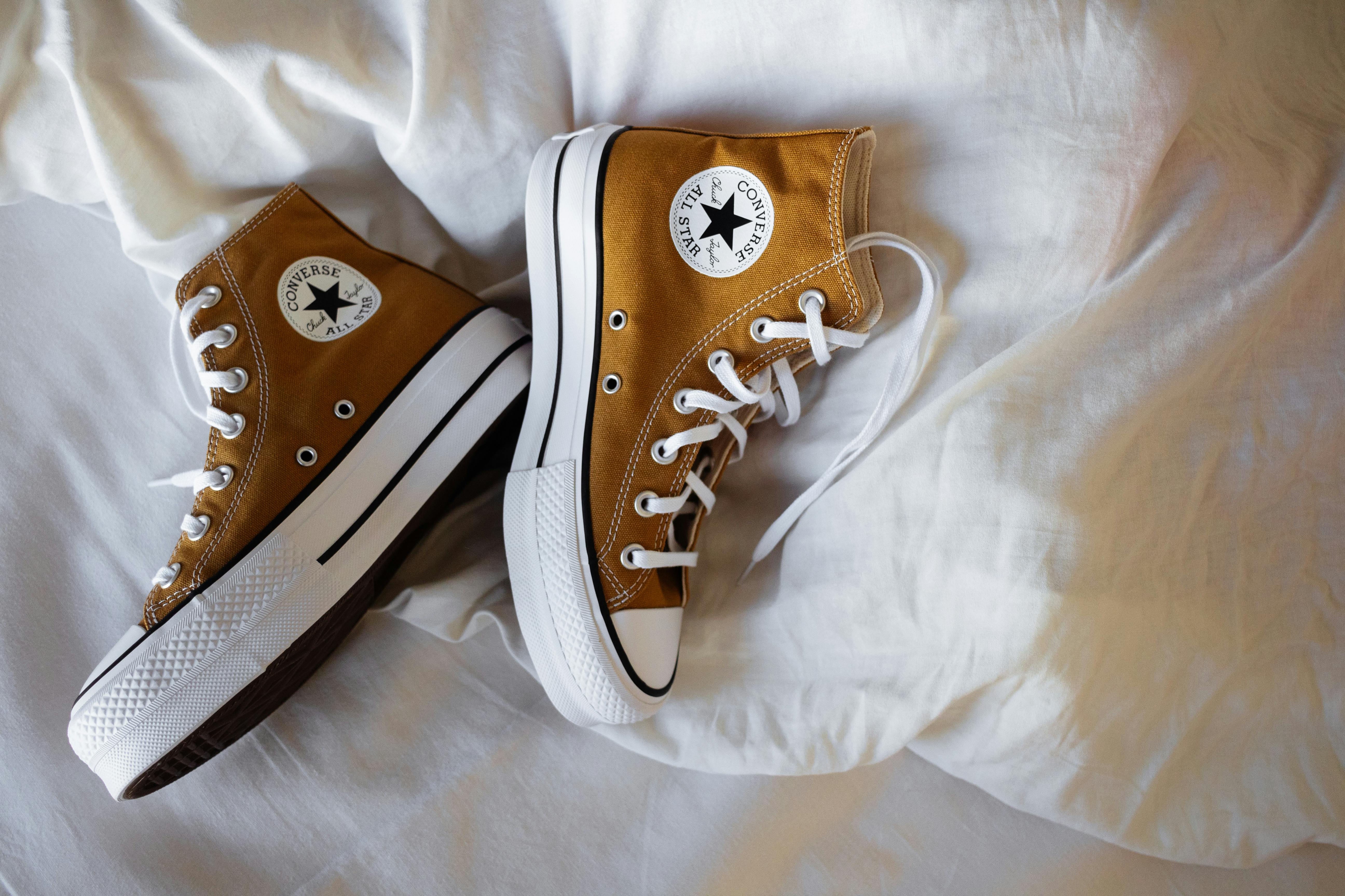 Top View of Converse Shoes · Free Stock Photo