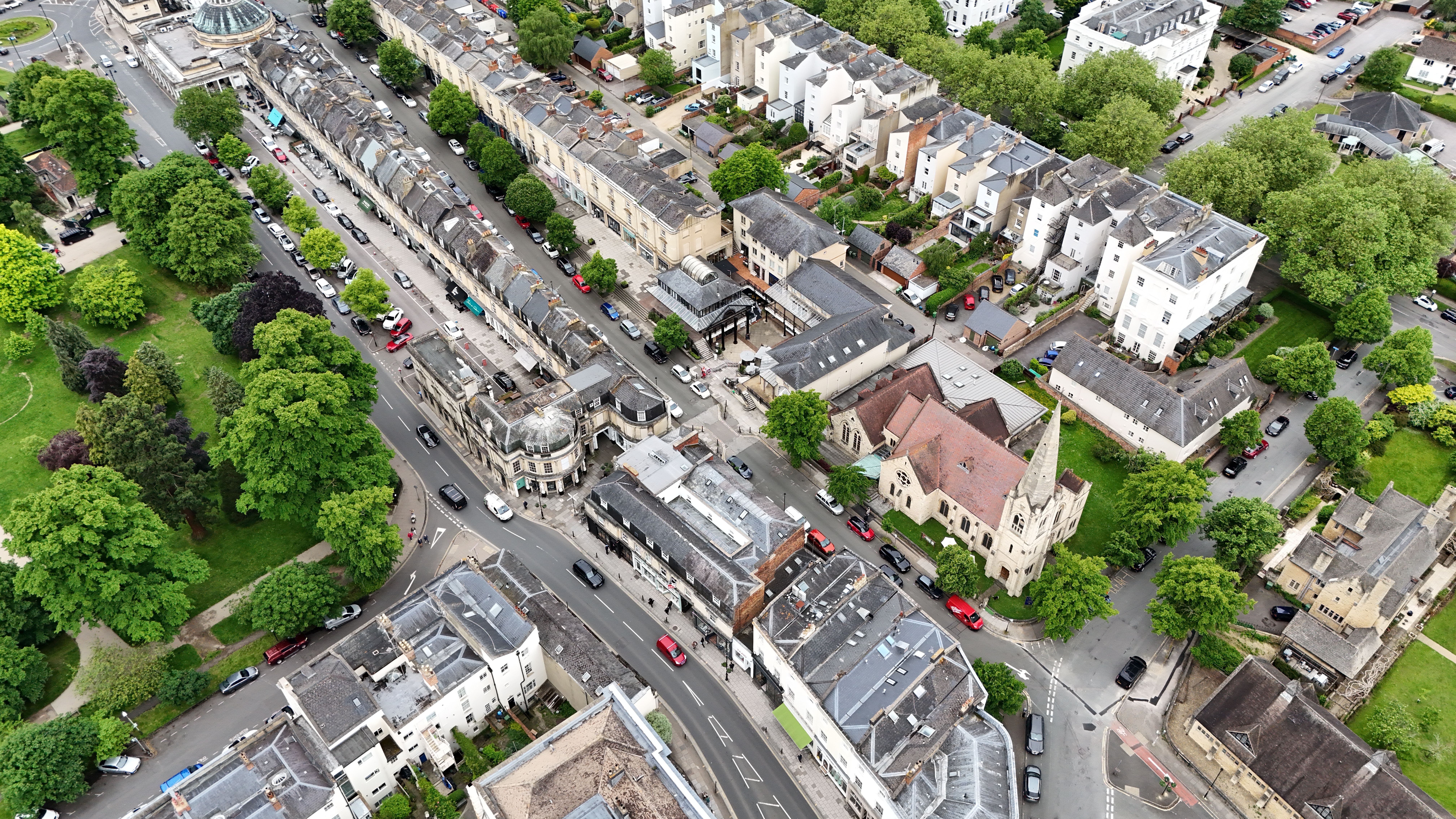 Aerial View of a Street in a City · Free Stock Photo