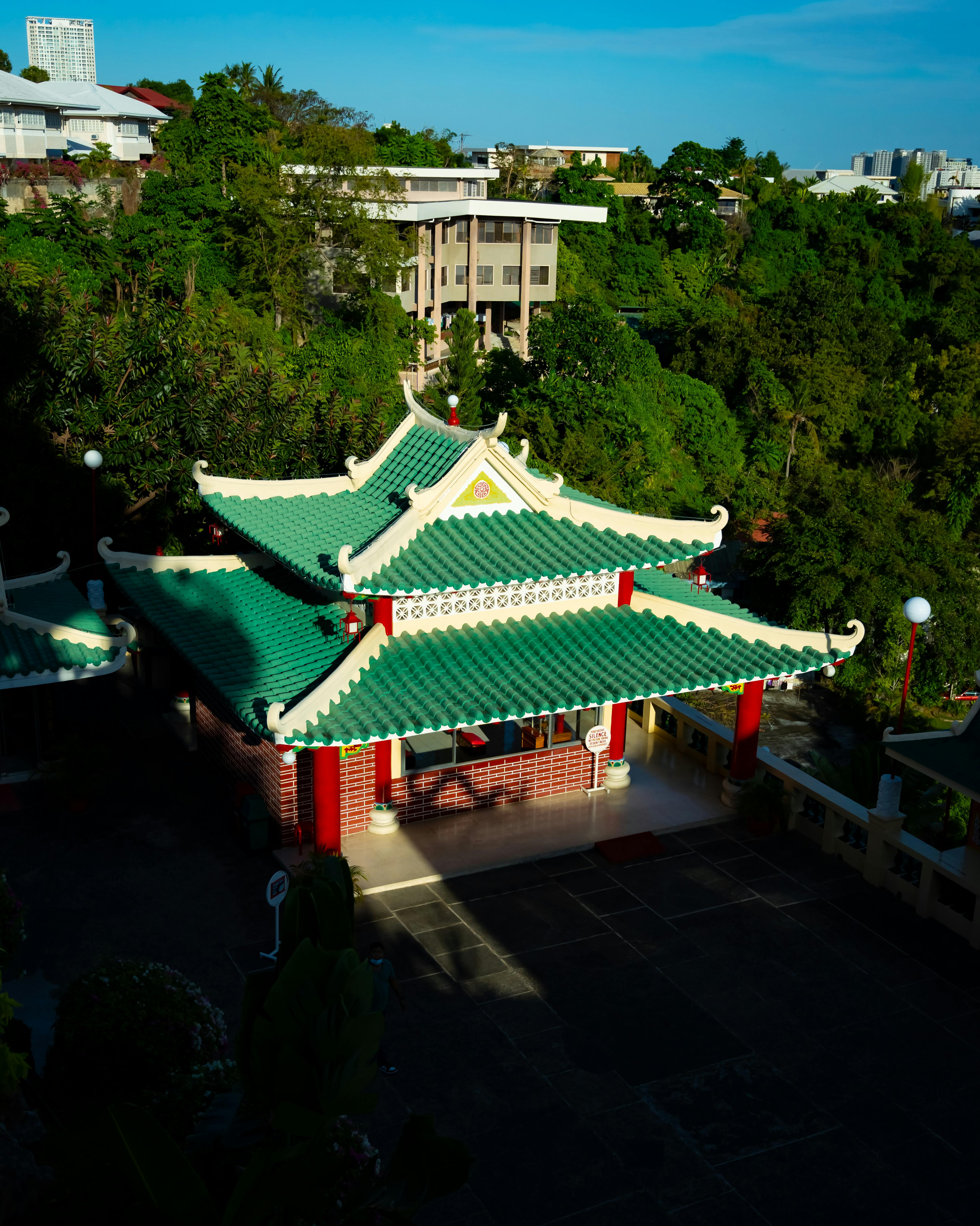 Green Roof of an Asian Temple · Free Stock Photo