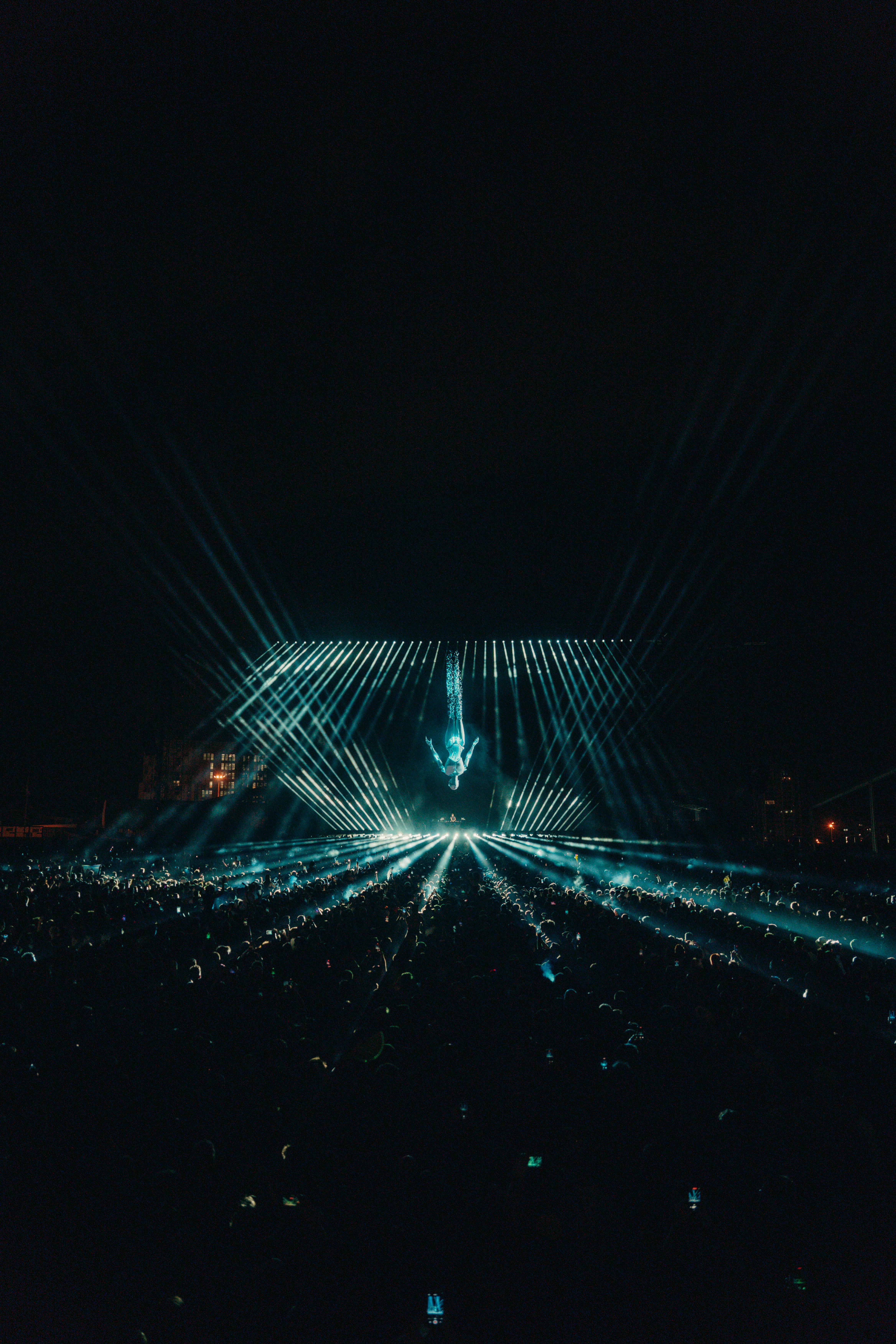 Crowd at the Concert at Night · Free Stock Photo