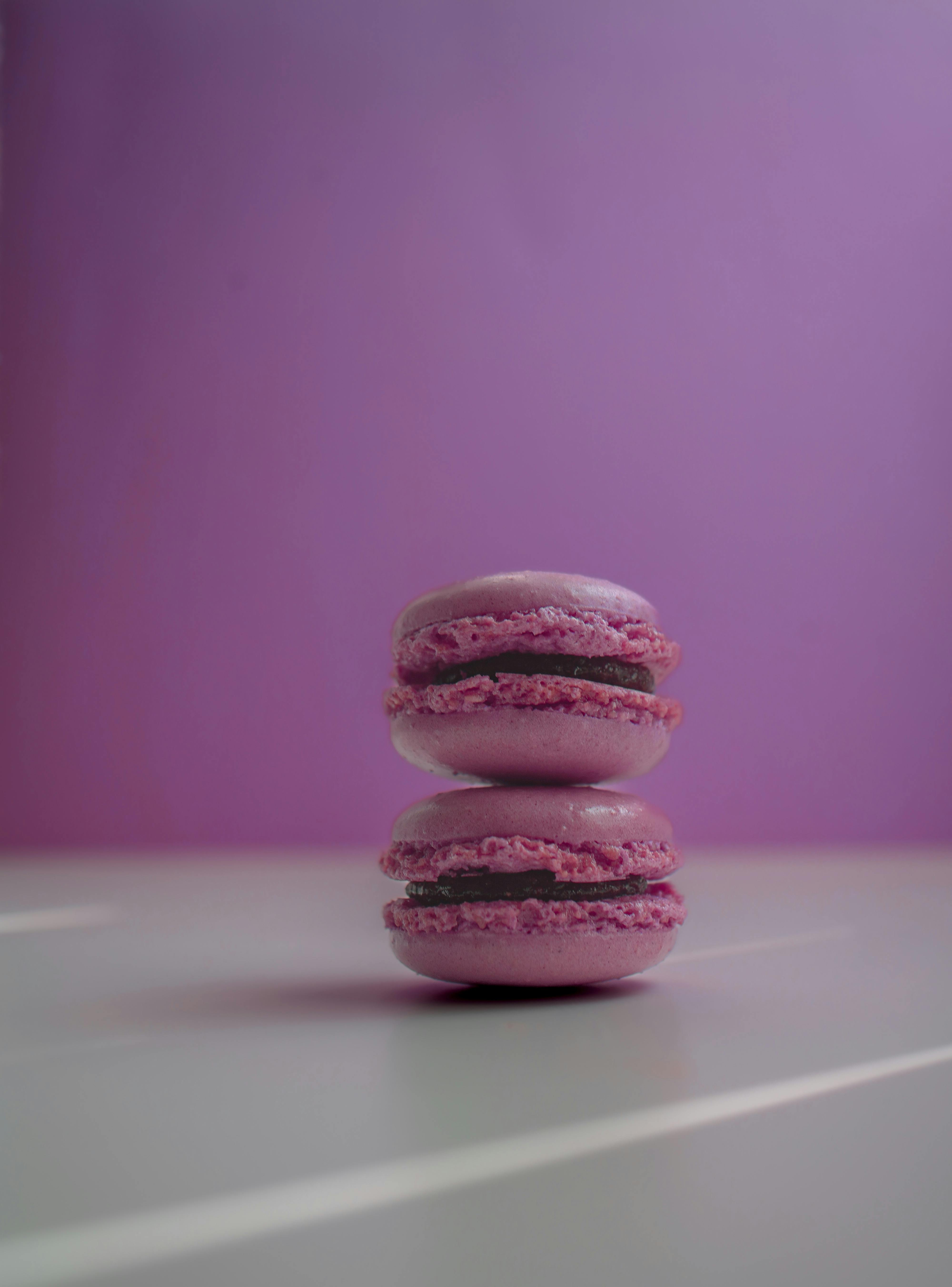 Close-up of Two Pink Macaroons · Free Stock Photo
