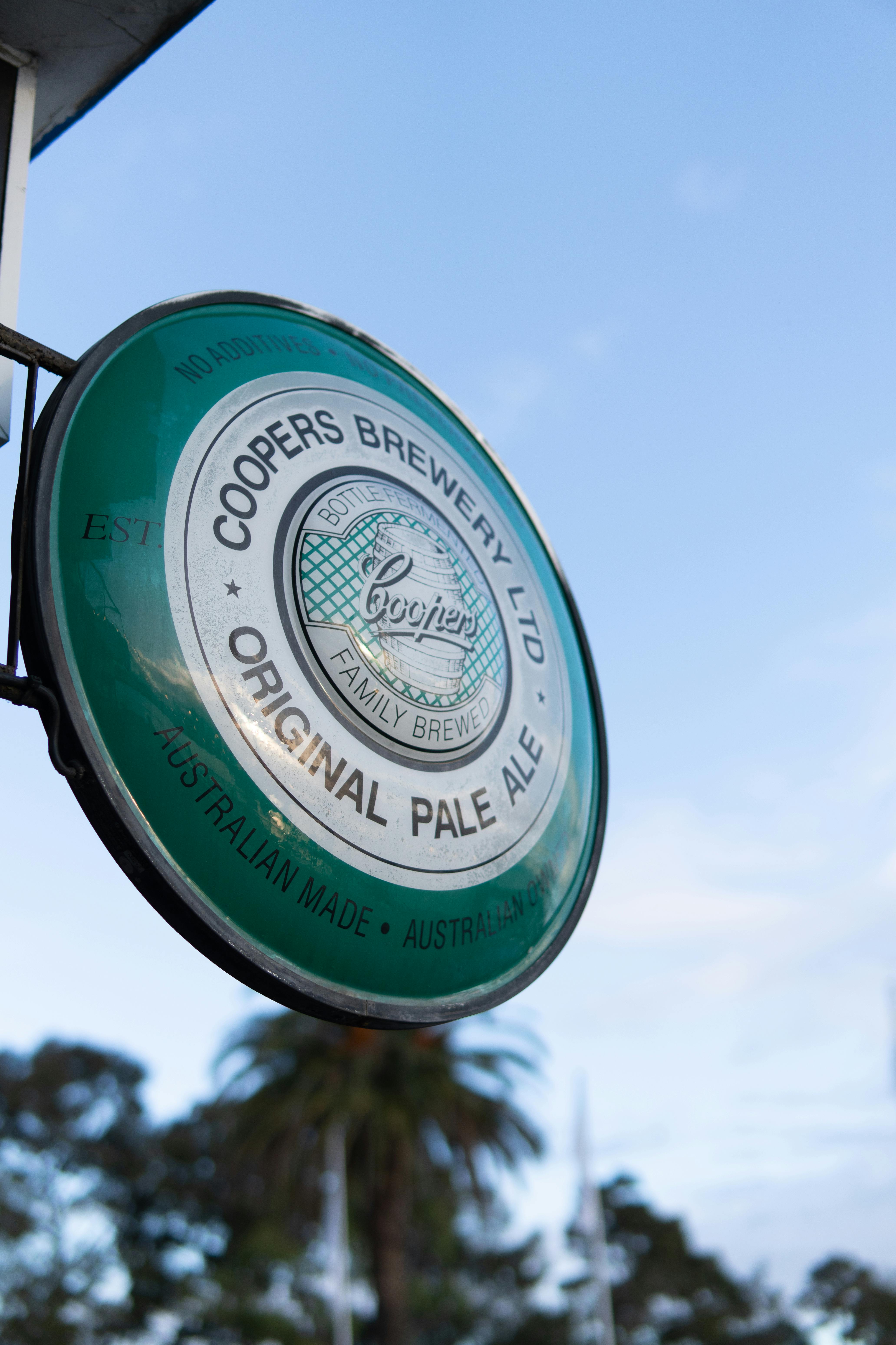 Sign with the Coopers Beer Logo · Free Stock Photo