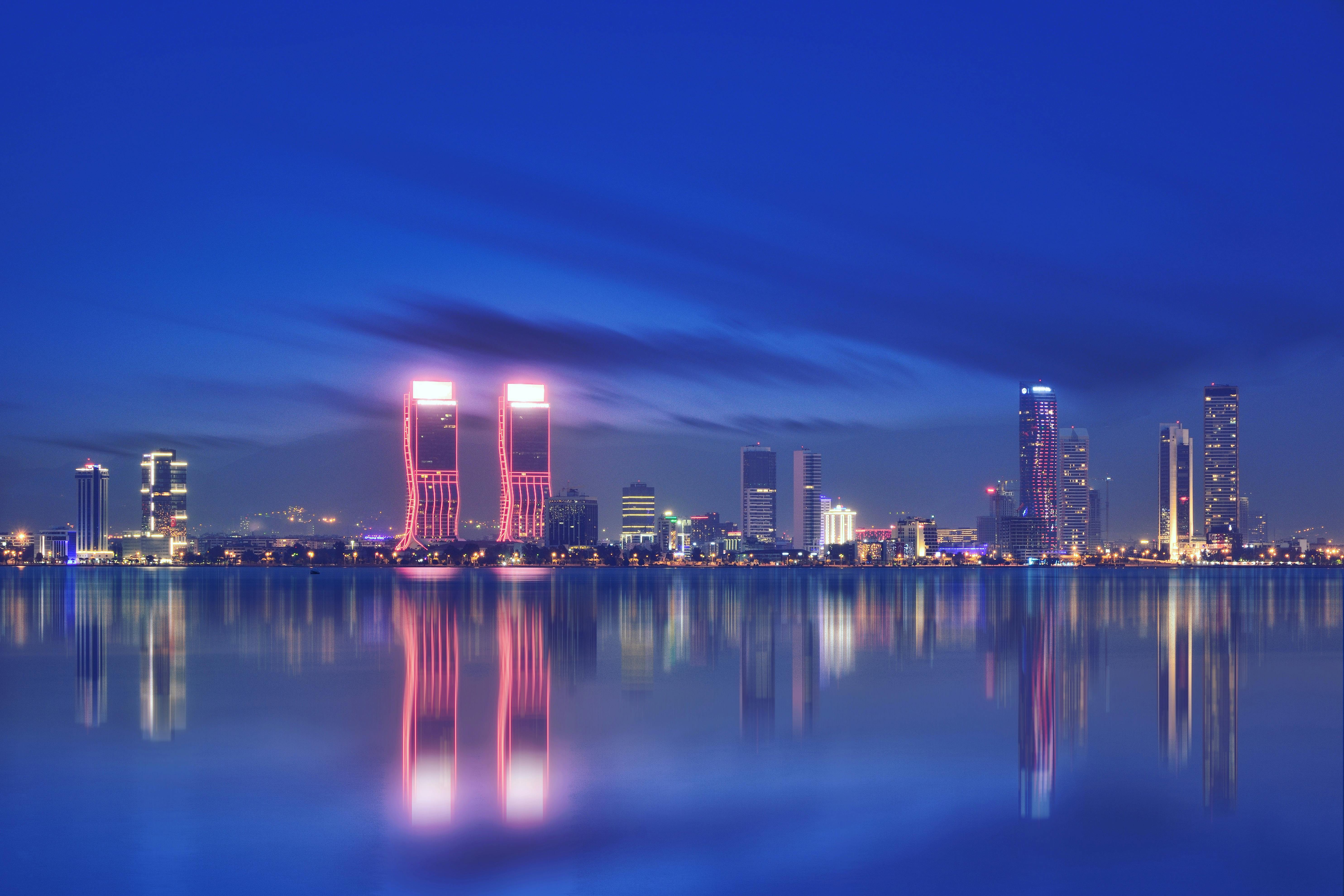 Photo of Scenic Skyline at Night · Free Stock Photo