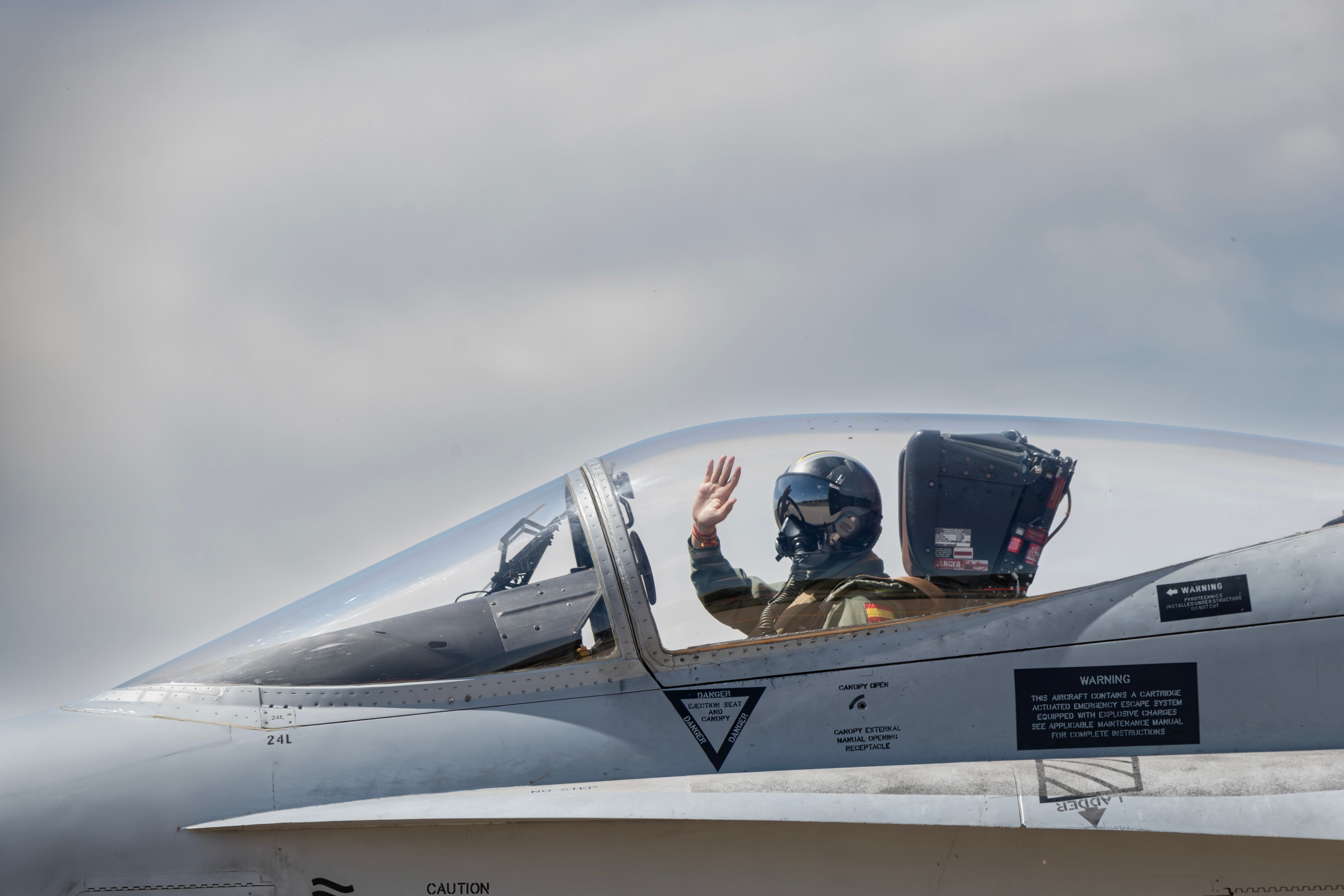 Pilot of Military Fighter Airplane · Free Stock Photo