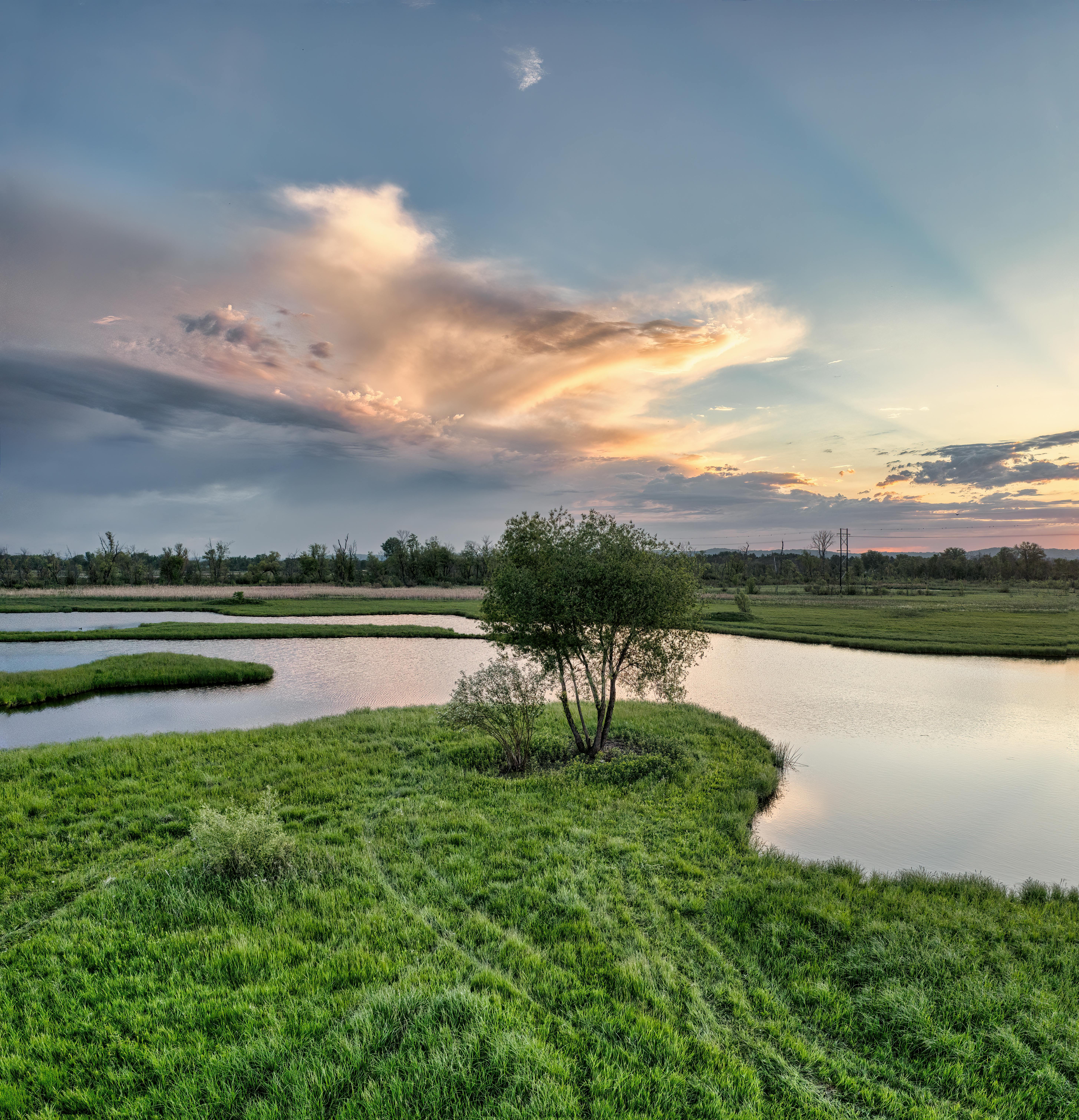 Summer Rural Landscape with River · Free Stock Photo