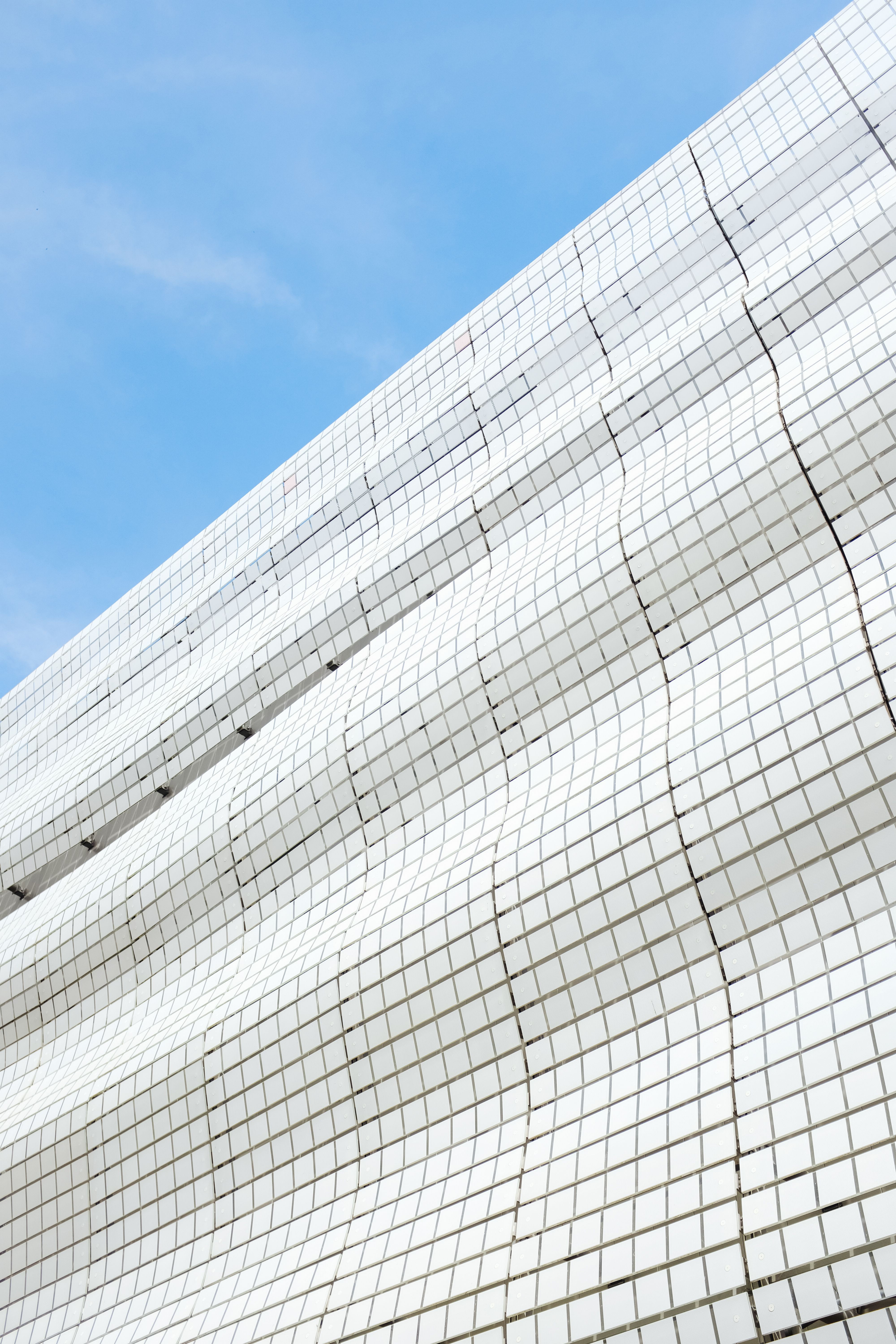 White Wall of a Modern Building · Free Stock Photo