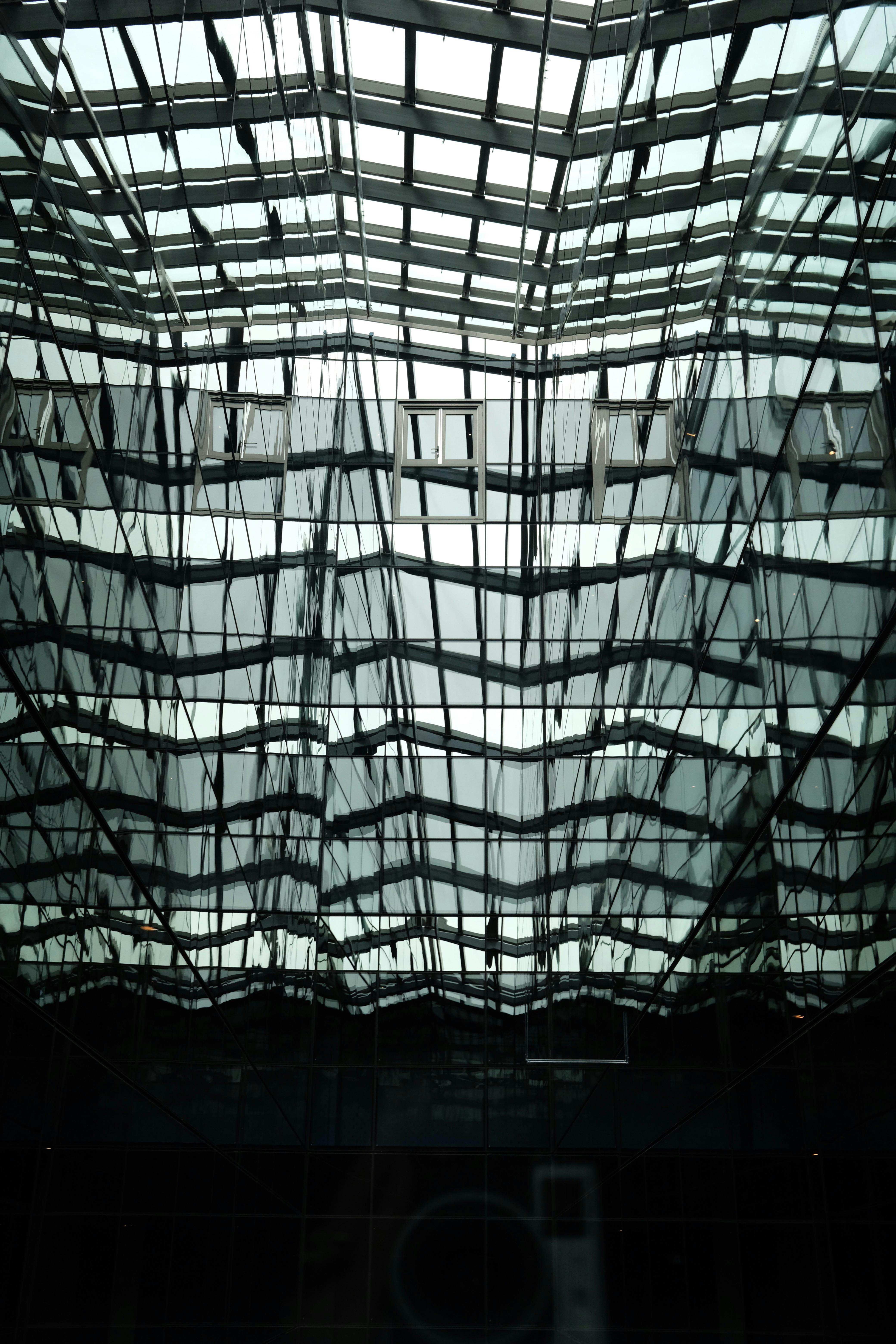 Abstract Shapes of Windows of Building · Free Stock Photo