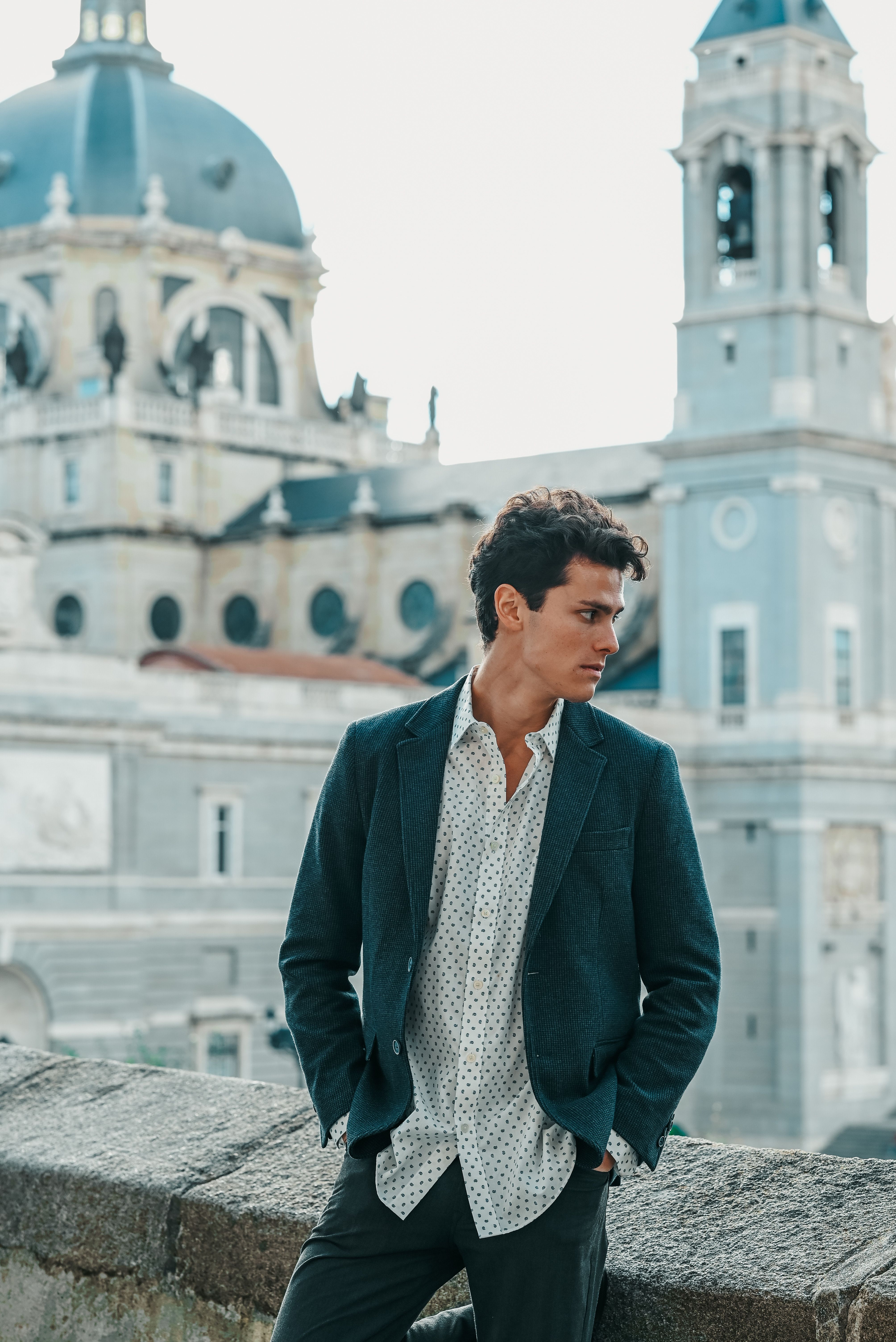 Man Standing in Jacket and with Hand in Pockets · Free Stock Photo