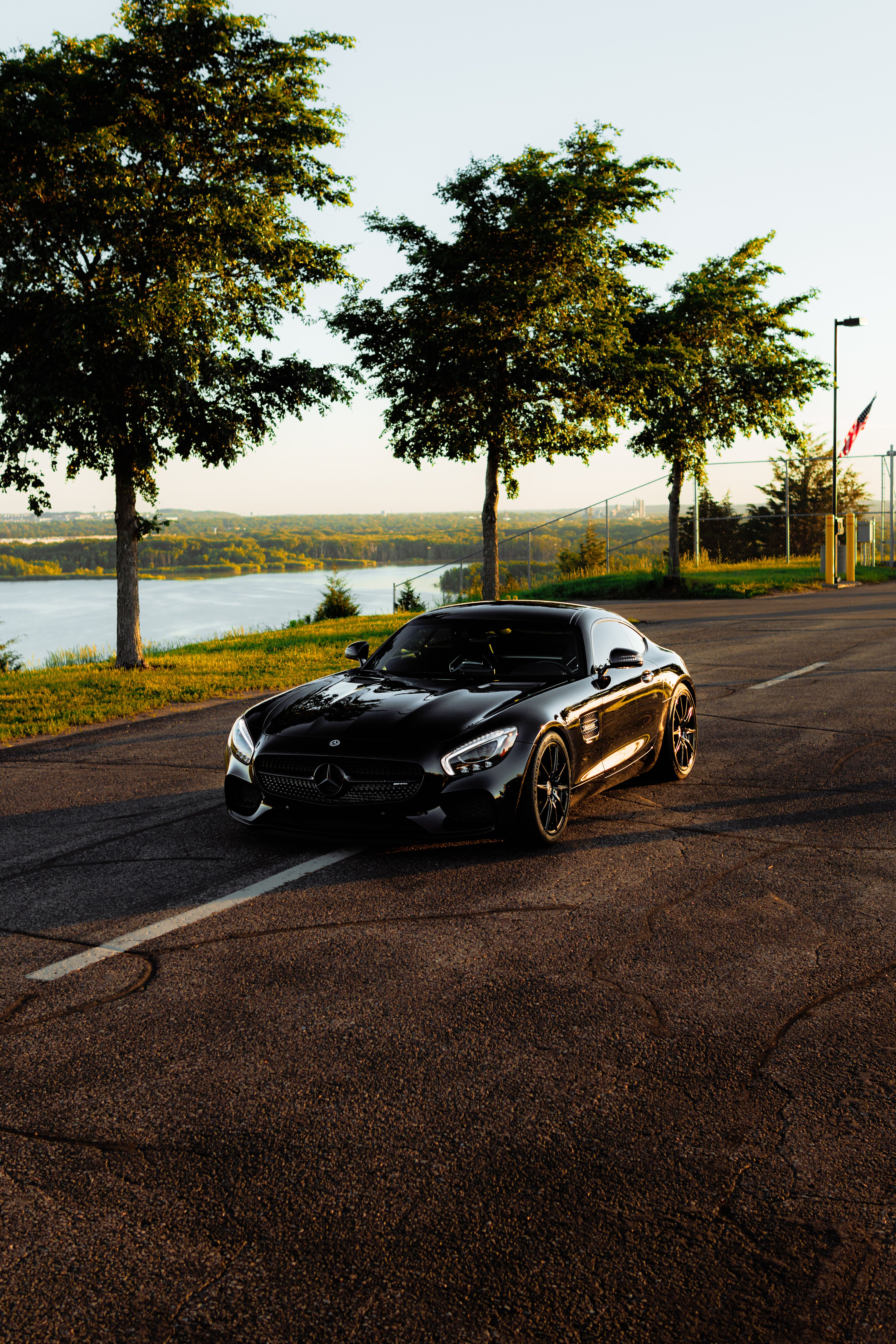 Black Mercedes AMG GT on Road · Free Stock Photo
