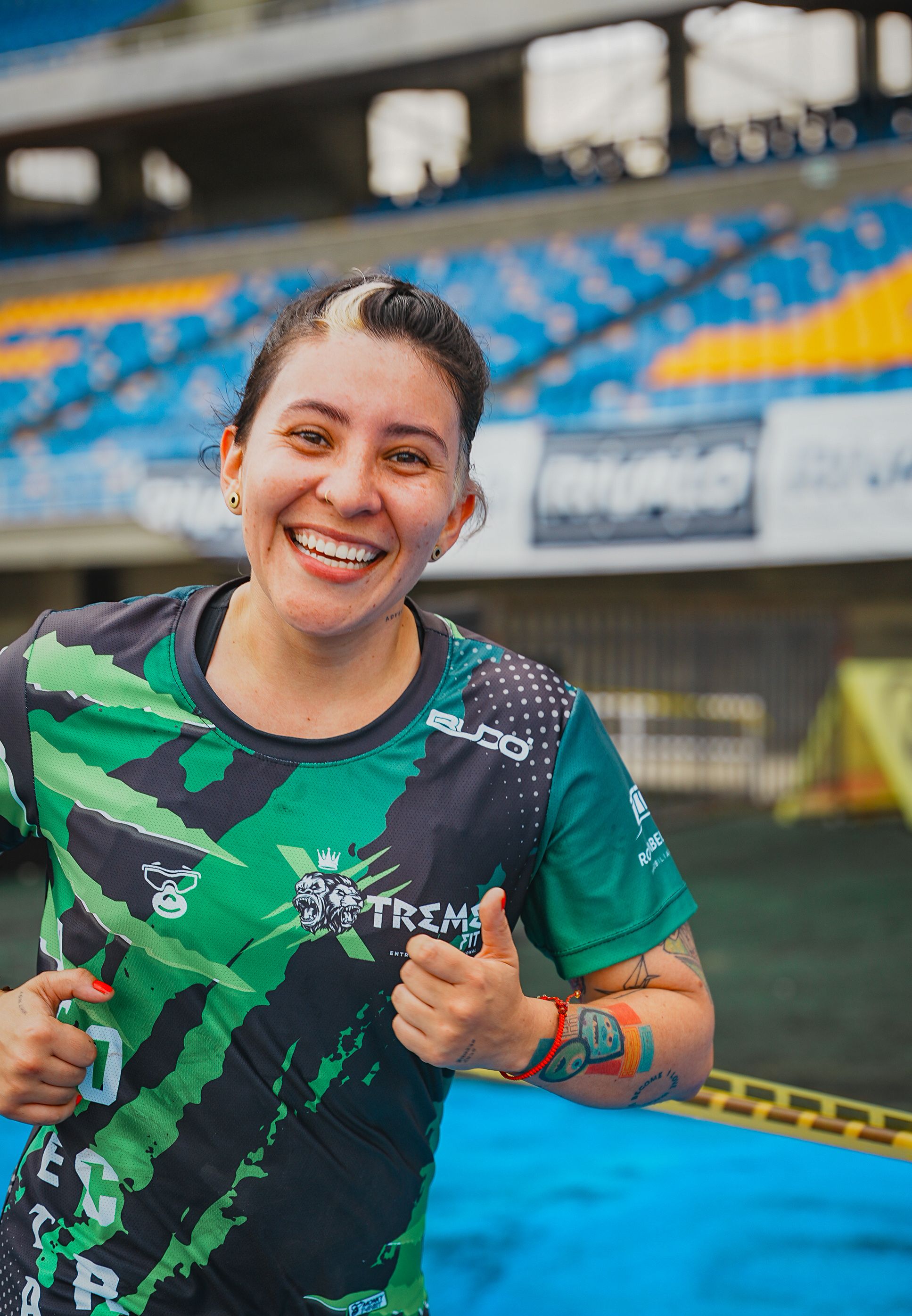 Runner Smiling During Race · Free Stock Photo