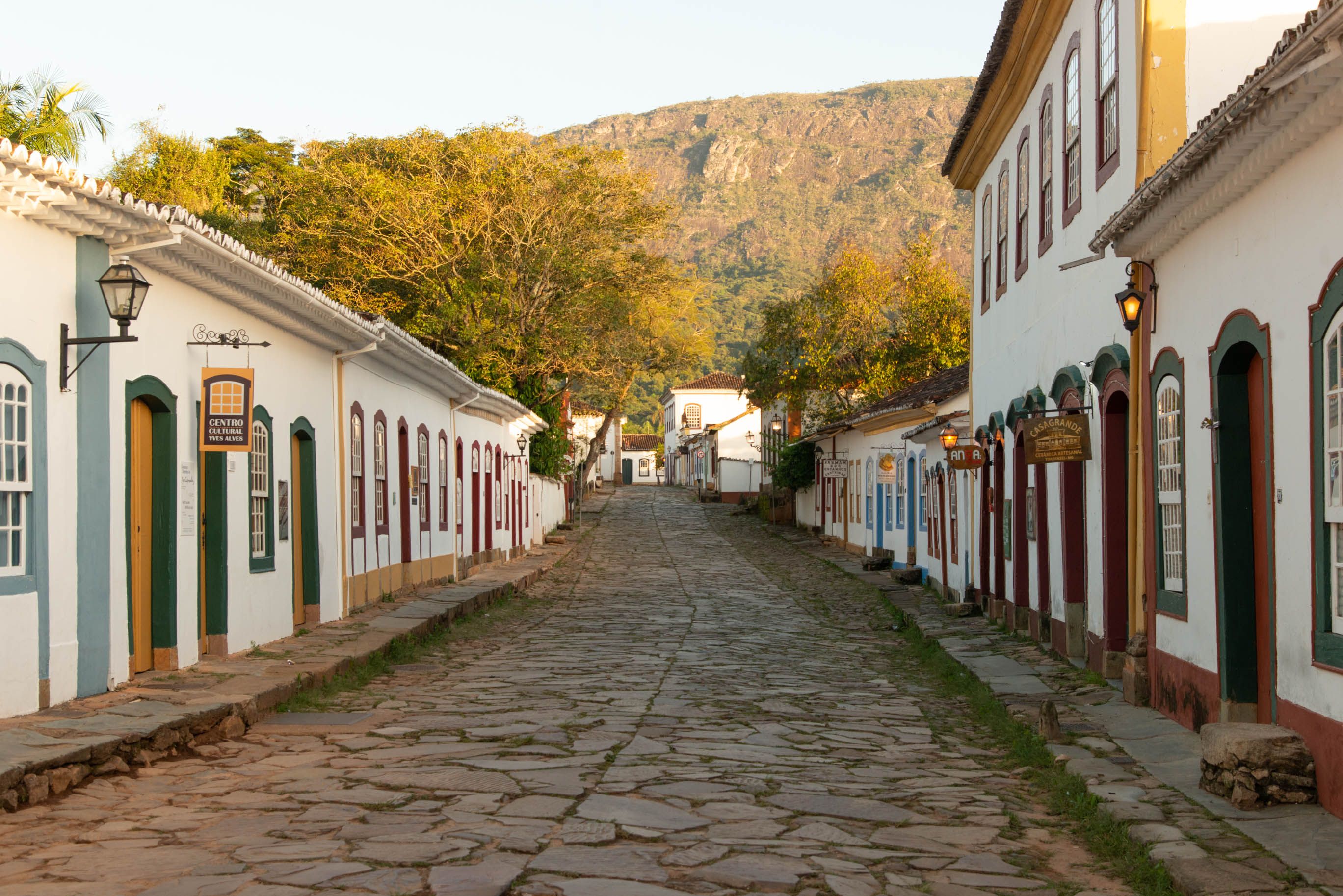 Empty Street in Brazilian Town · Free Stock Photo
