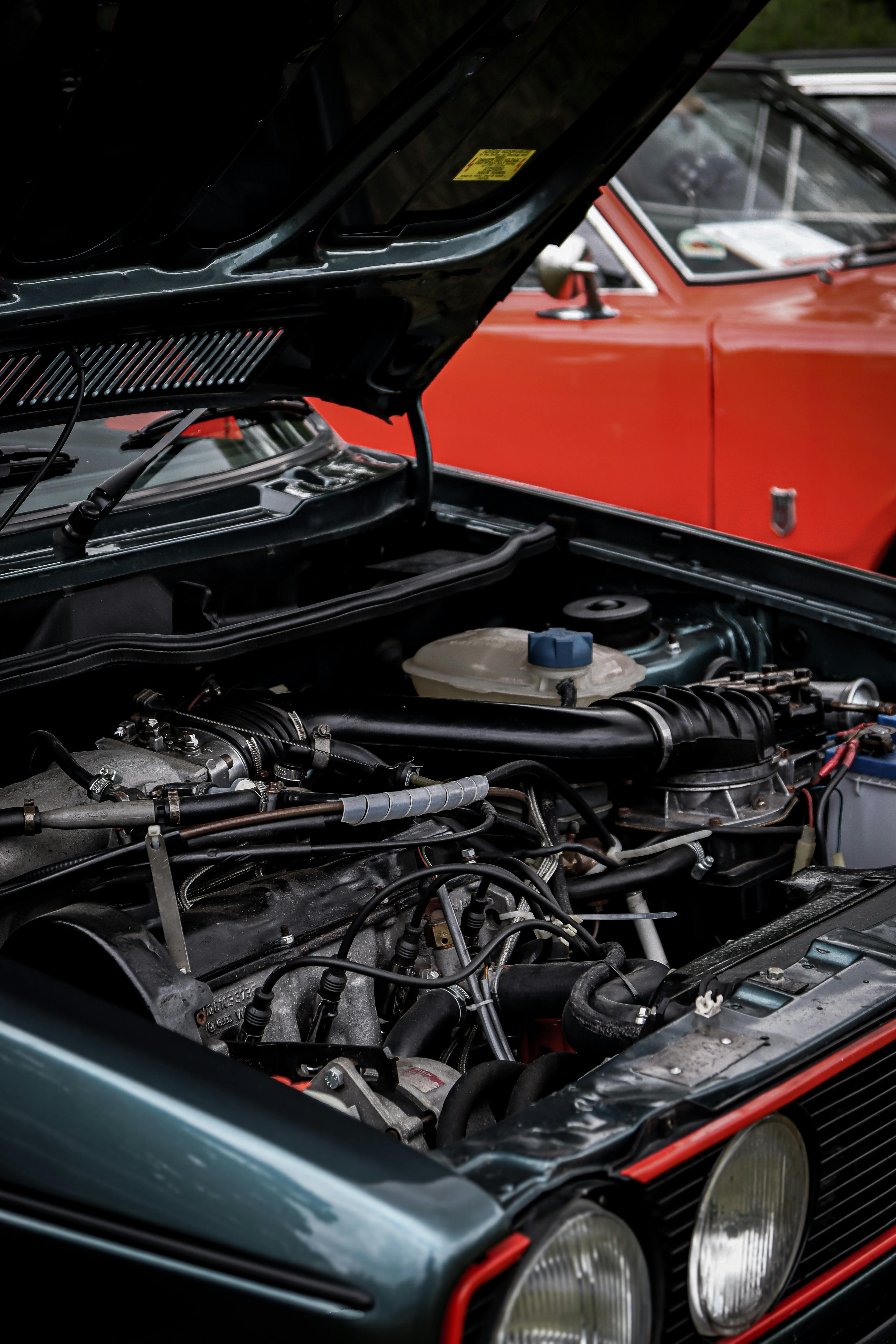Engine of Retro Car · Free Stock Photo