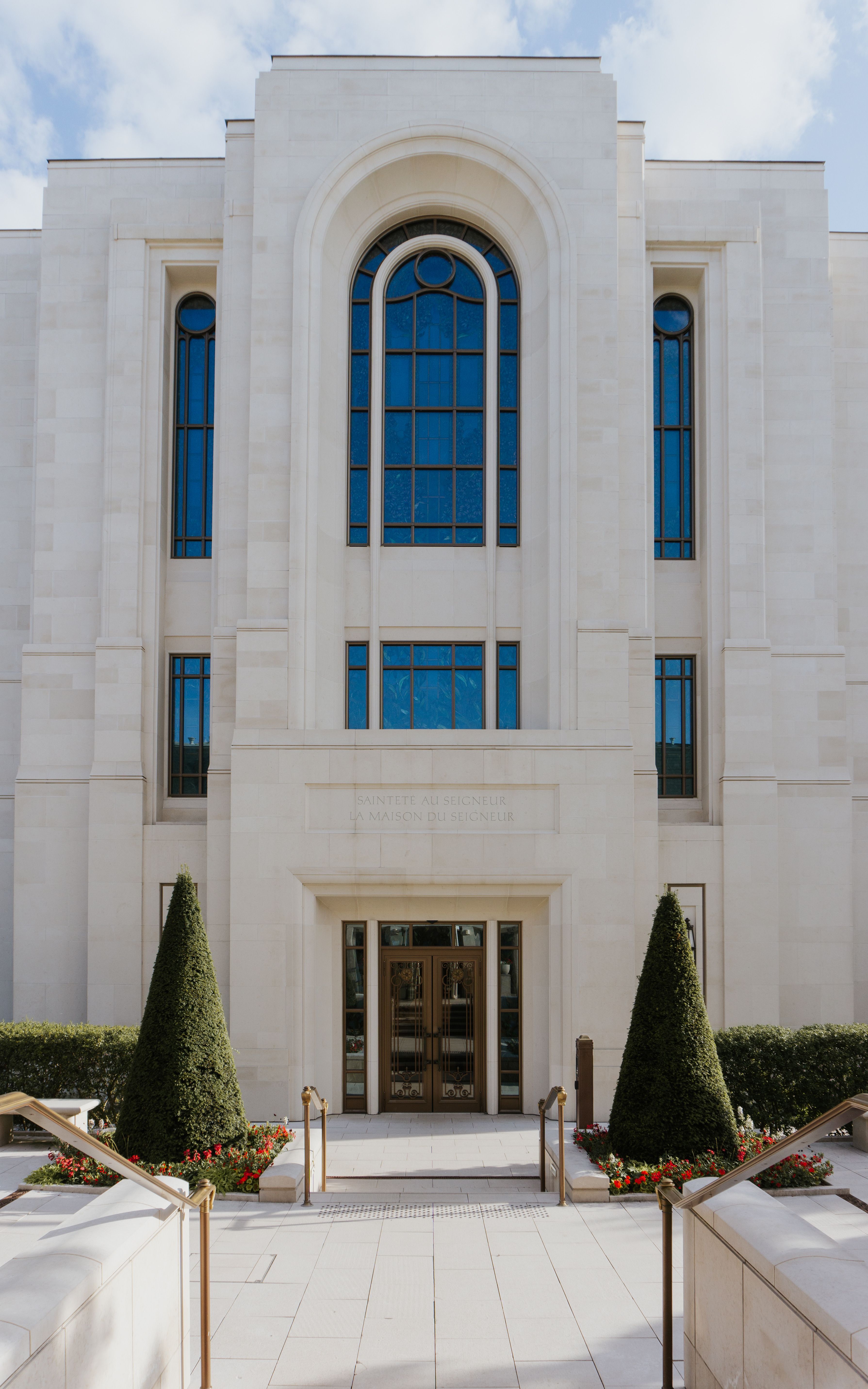 Facade of the Paris France Temple · Free Stock Photo
