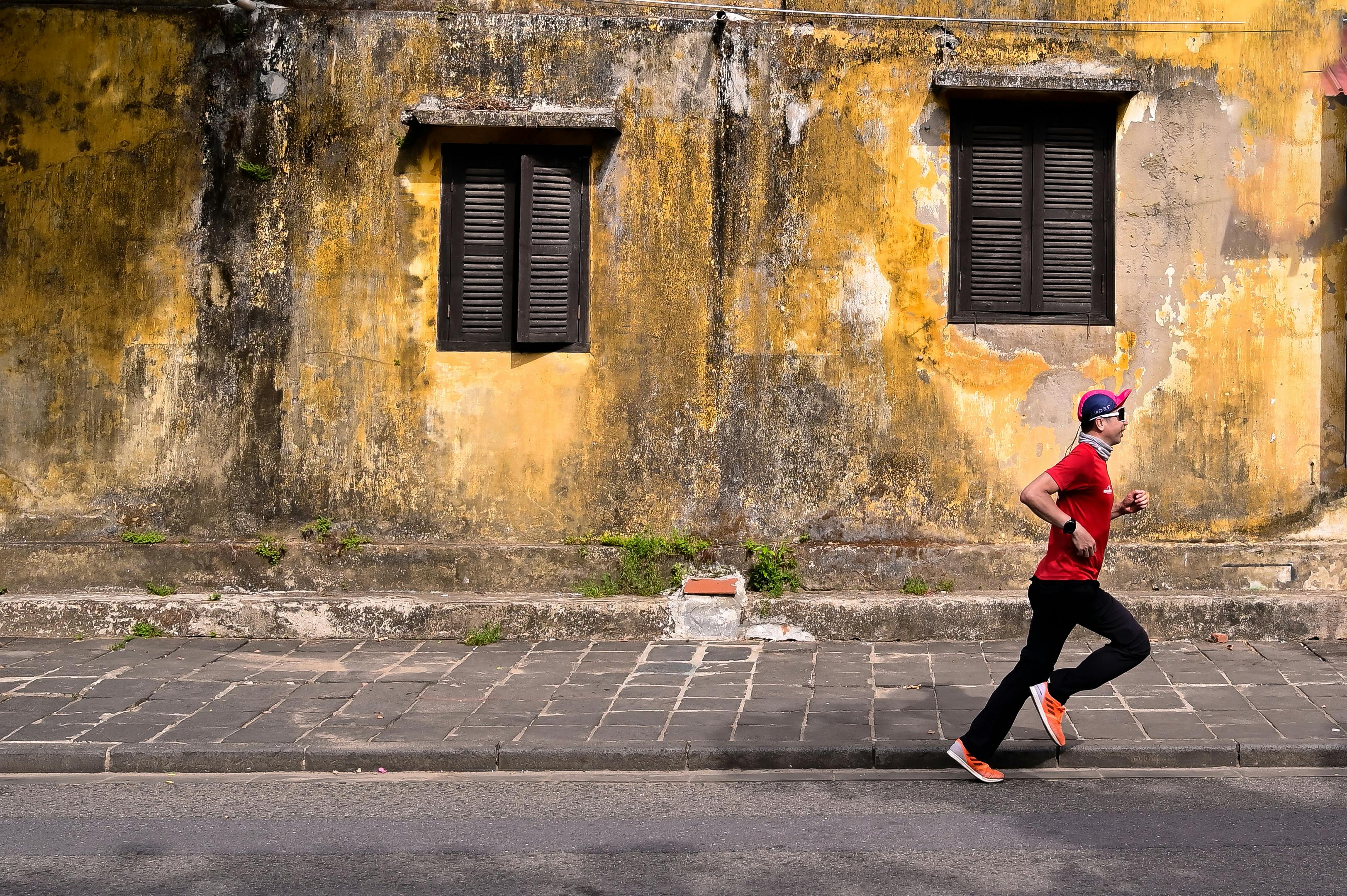 Man Running on Street · Free Stock Photo