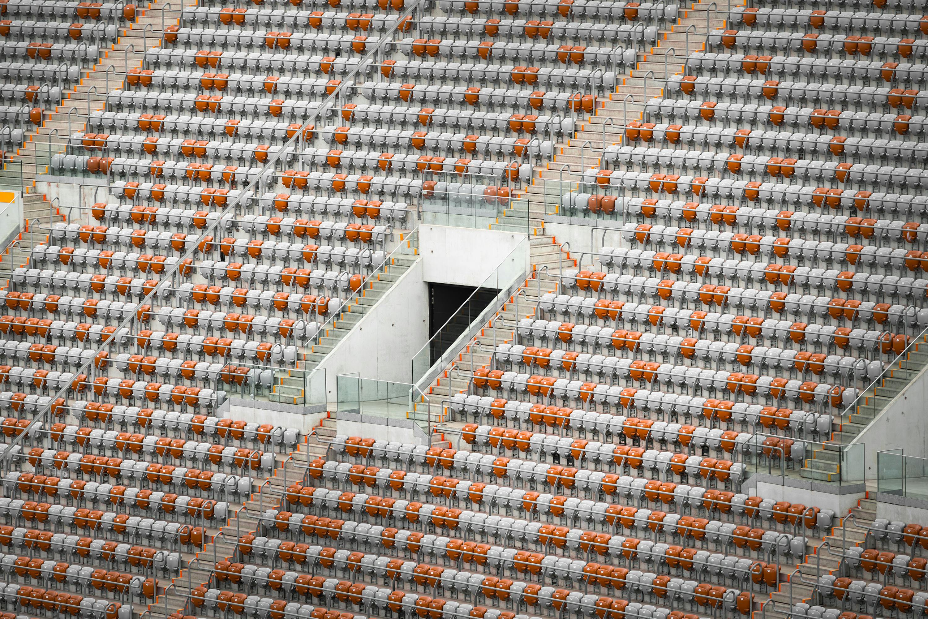 Stadium seats. · Free Stock Photo