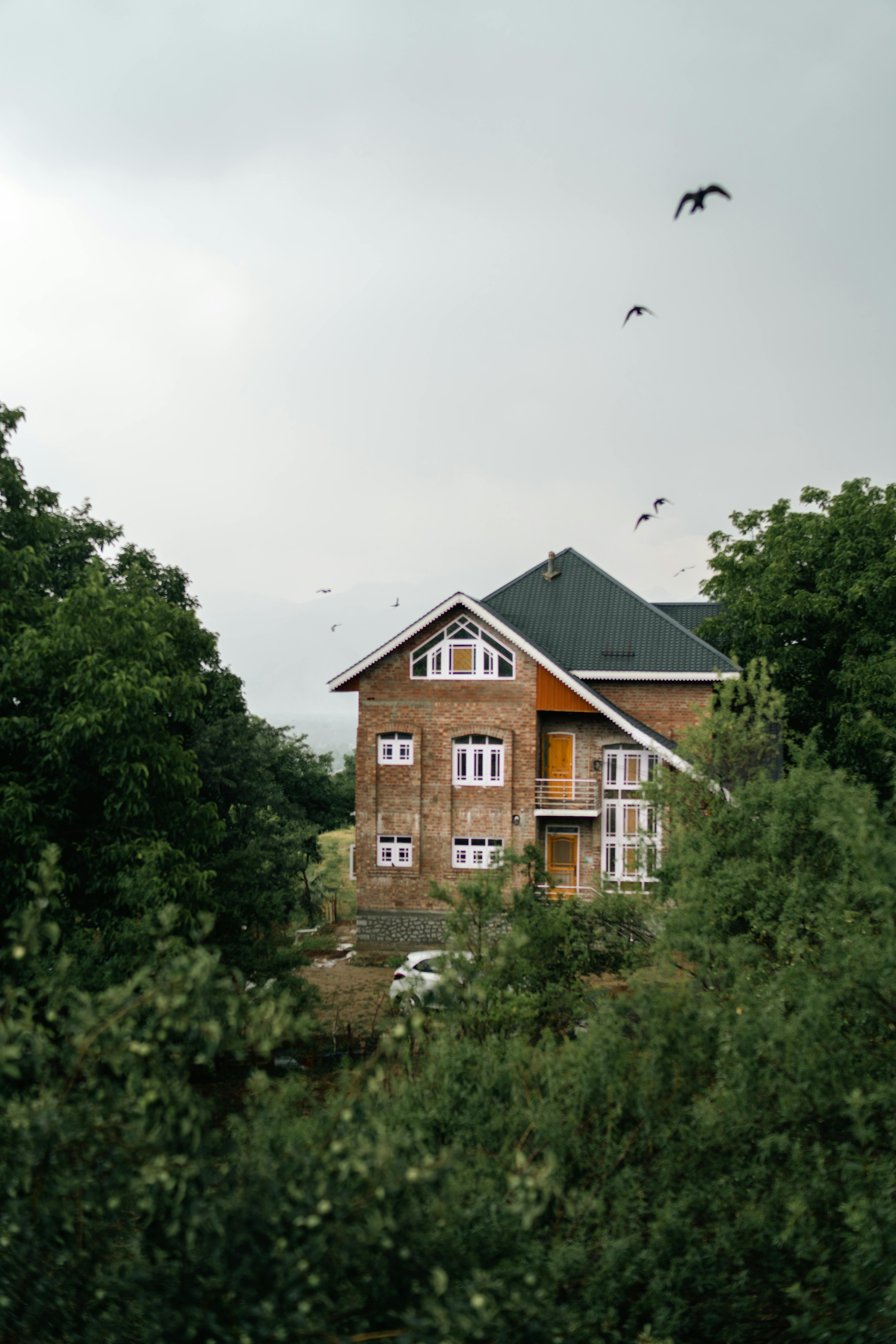 Rural Brick Detached House · Free Stock Photo