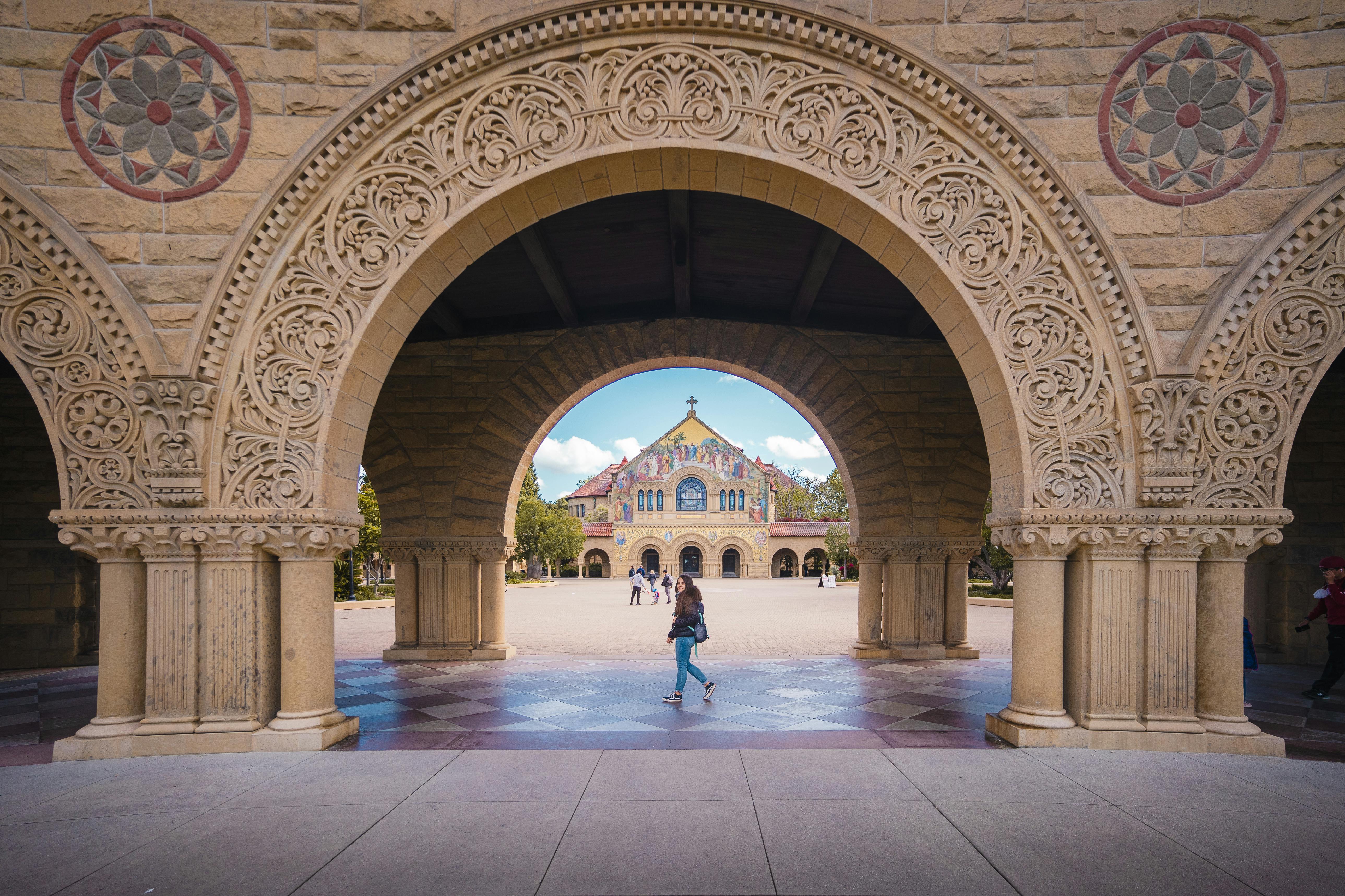View of the Buildings on the Stanford University Campus, California ...