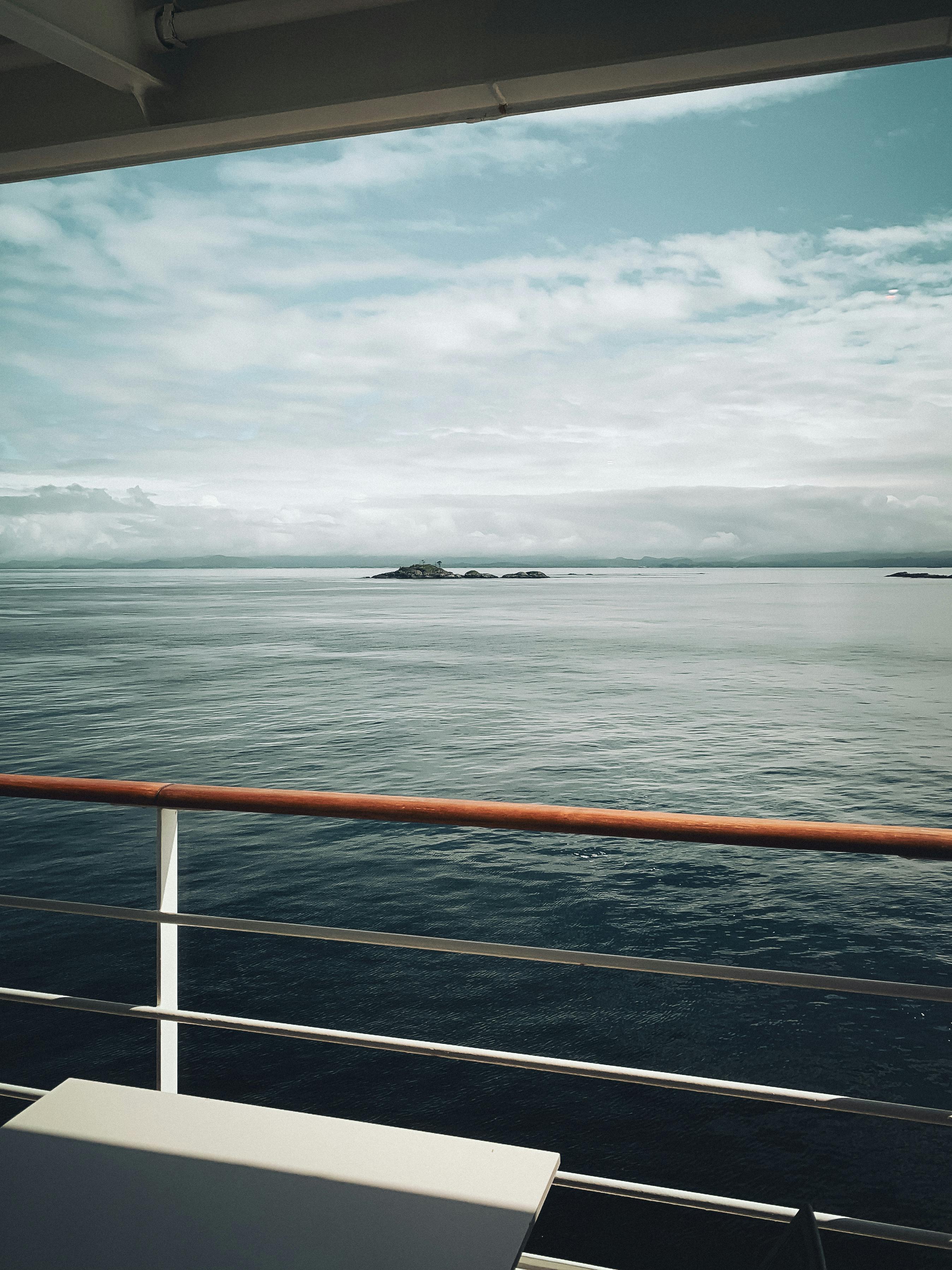 Sea behind Railing of Sailing Ship · Free Stock Photo