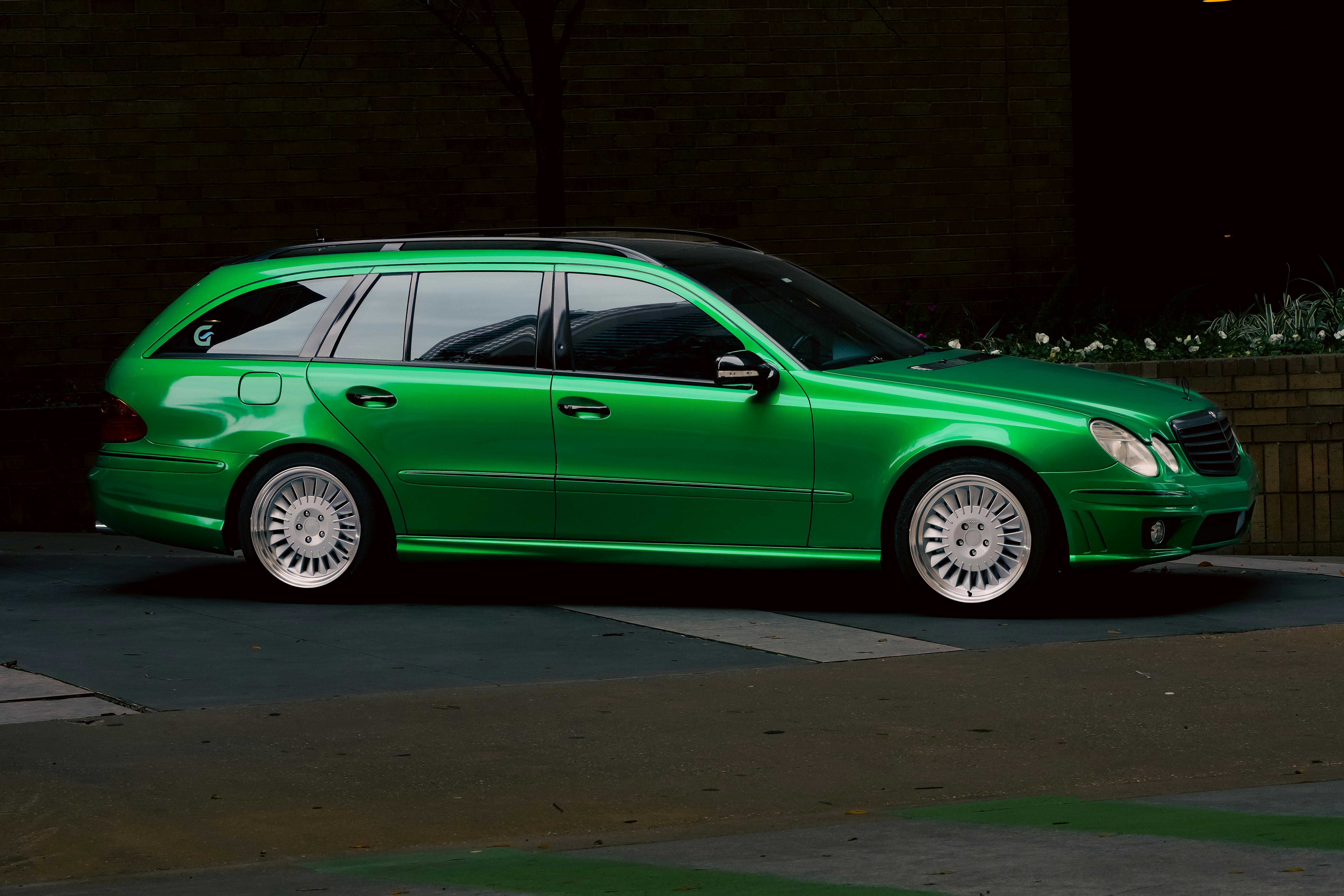 Green Mercedes E240 · Free Stock Photo