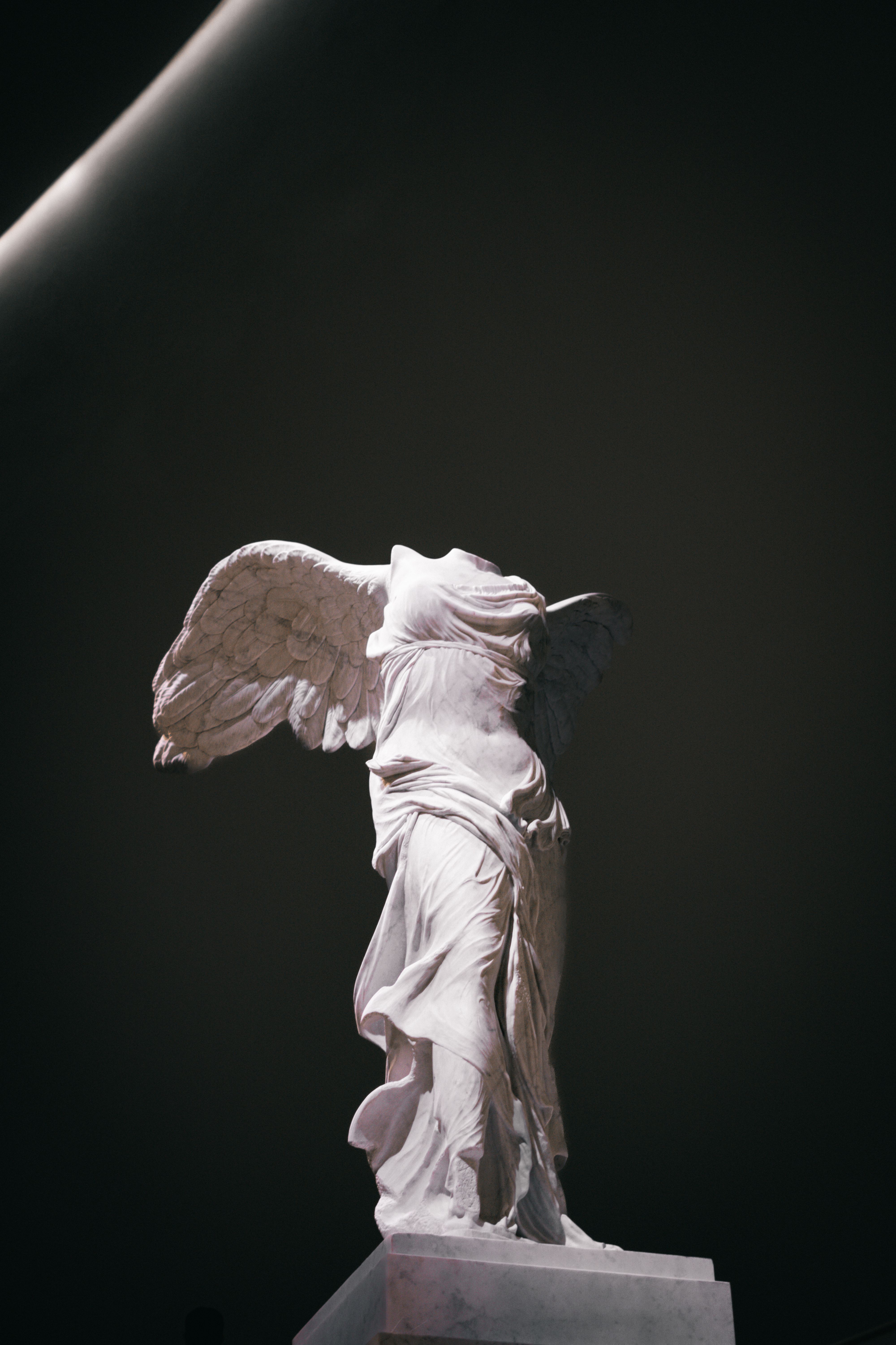 Marble Sculpture with Angel Wings · Free Stock Photo