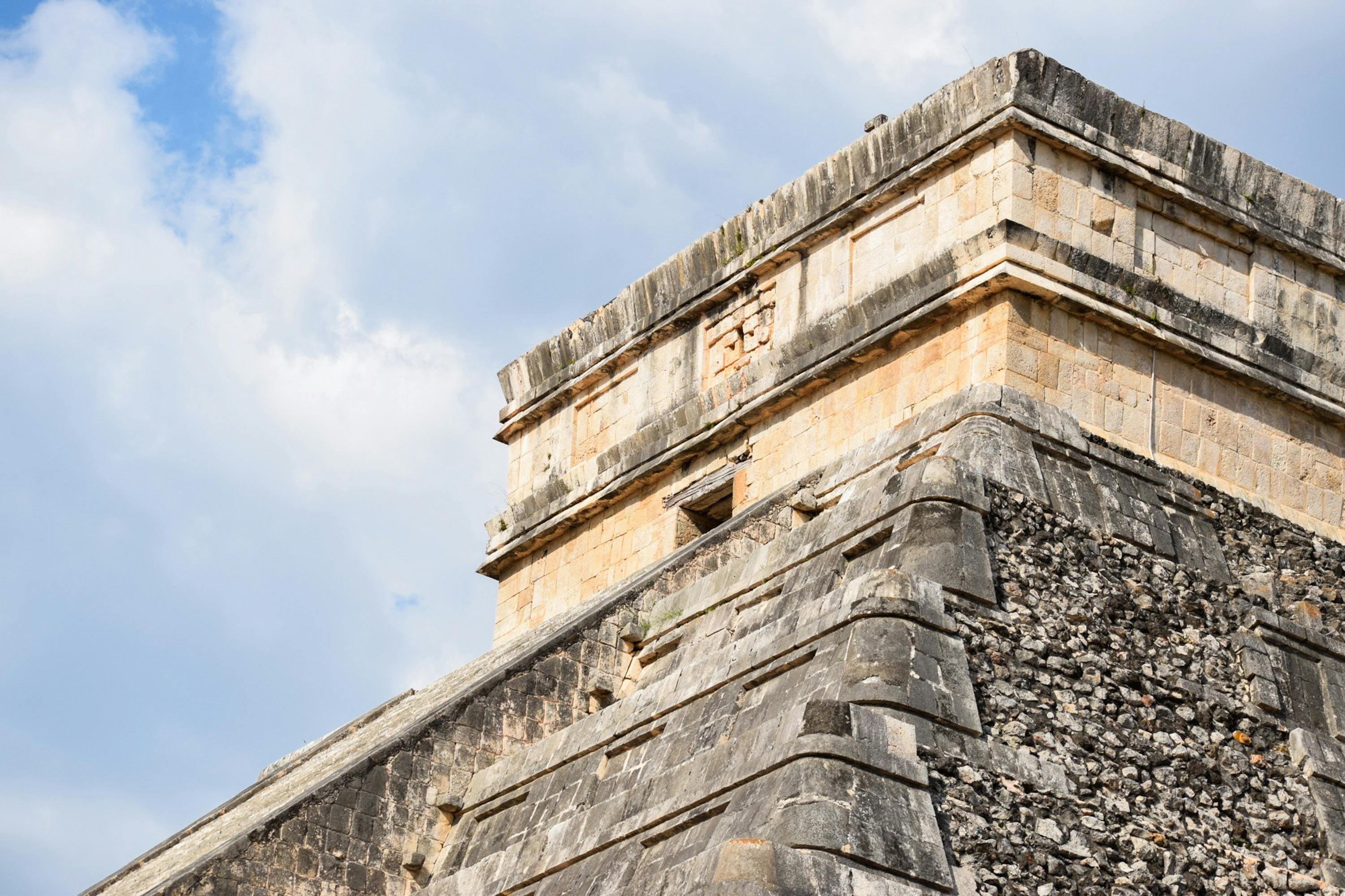 Close-up o the Top of the El Castillo, Chichen Itza, Mexico · Free ...