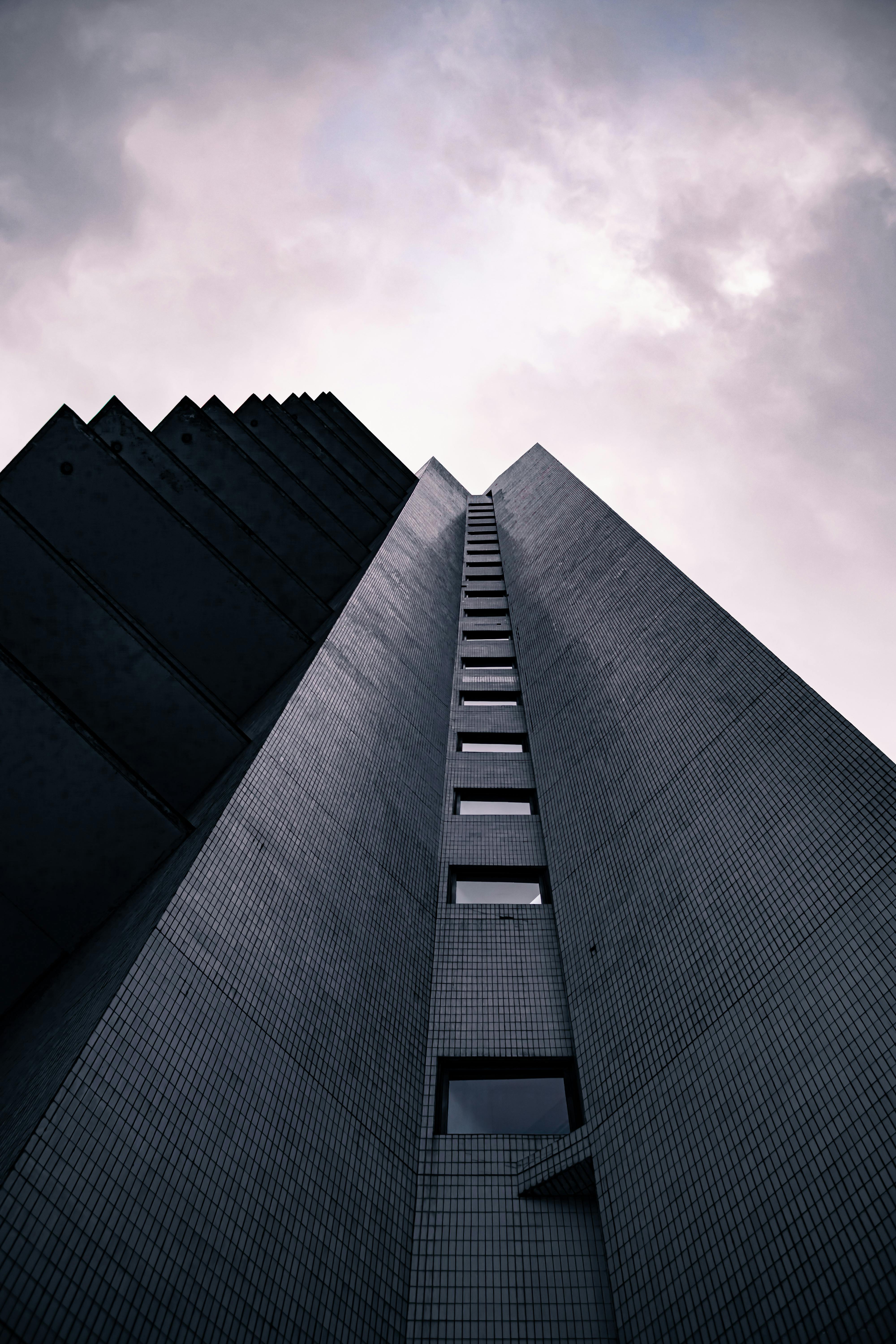 Grayscale Photo of High Rise Building · Free Stock Photo