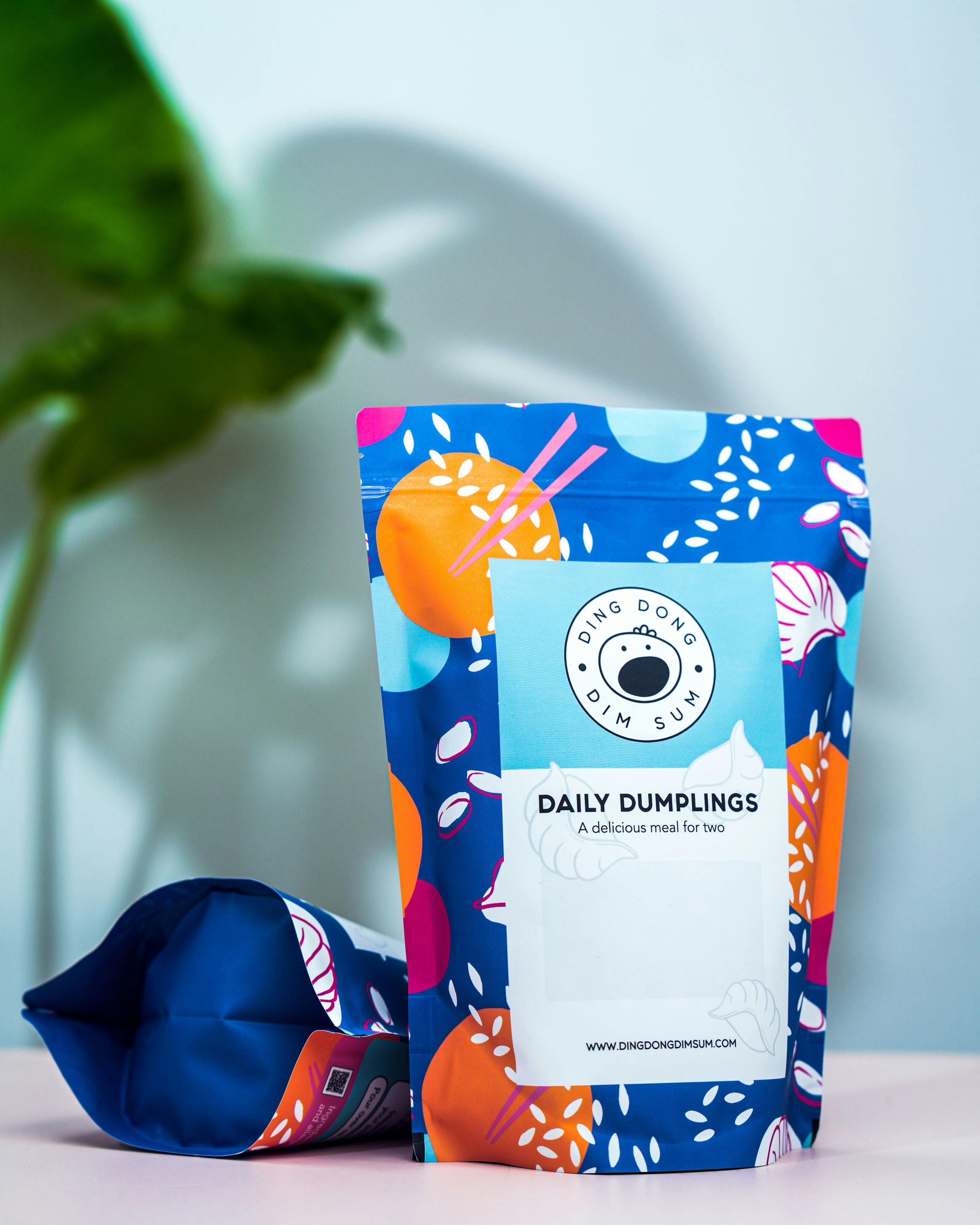 A Dim Sum Dumplings Meal Kit in a Colorful Packaging · Free Stock Photo