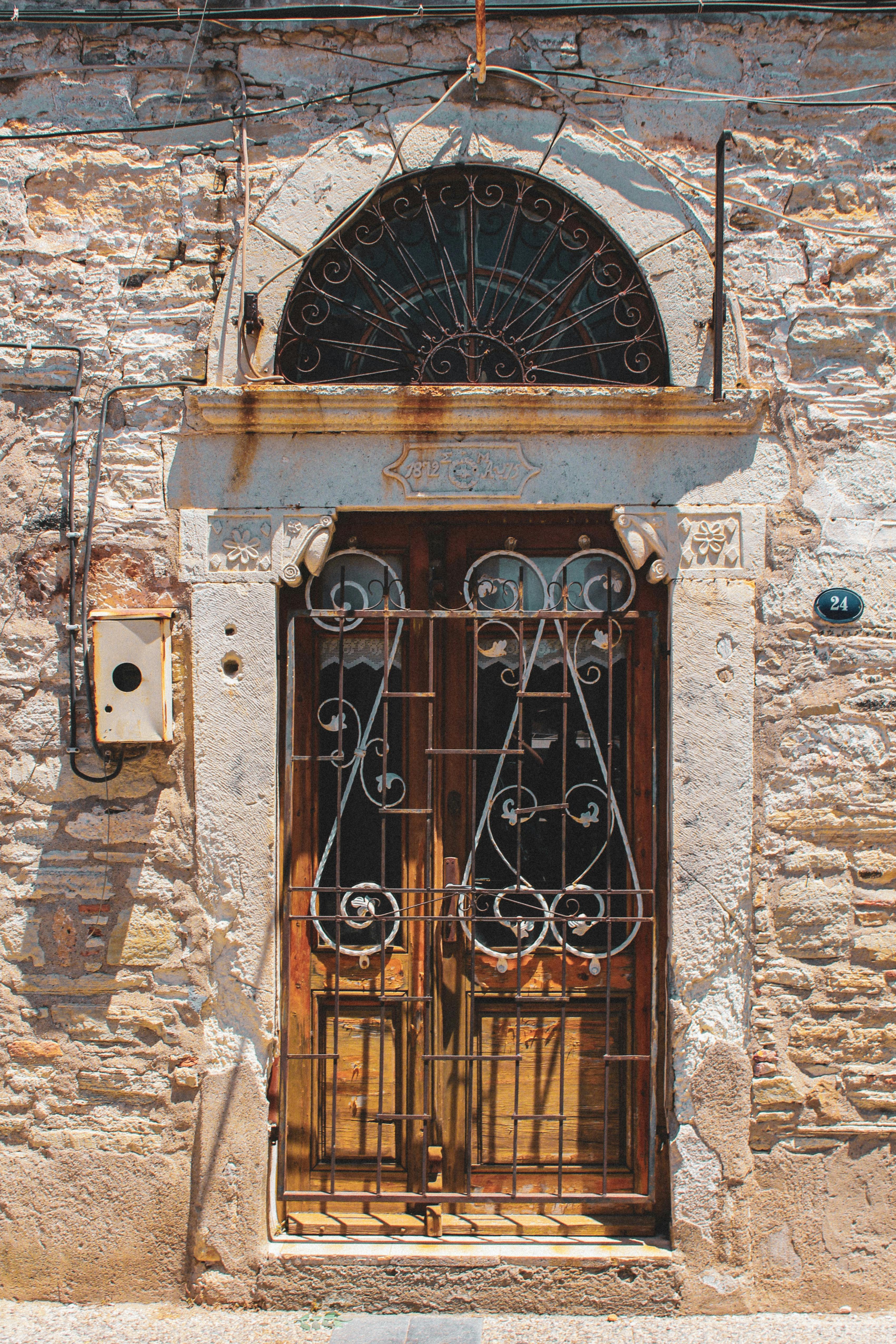 A Door with Bars · Free Stock Photo