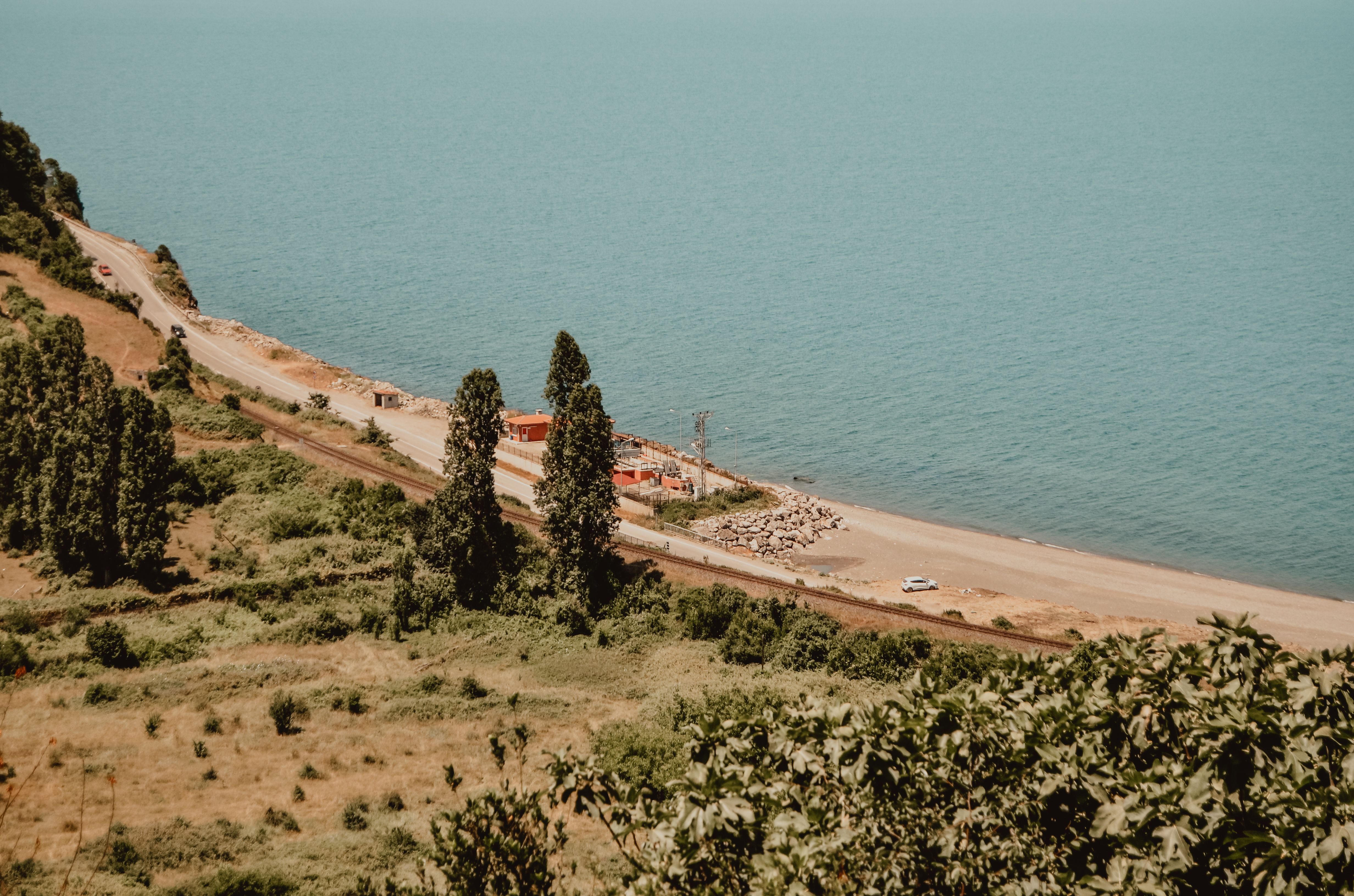 Countryside Field on Sea Coast · Free Stock Photo