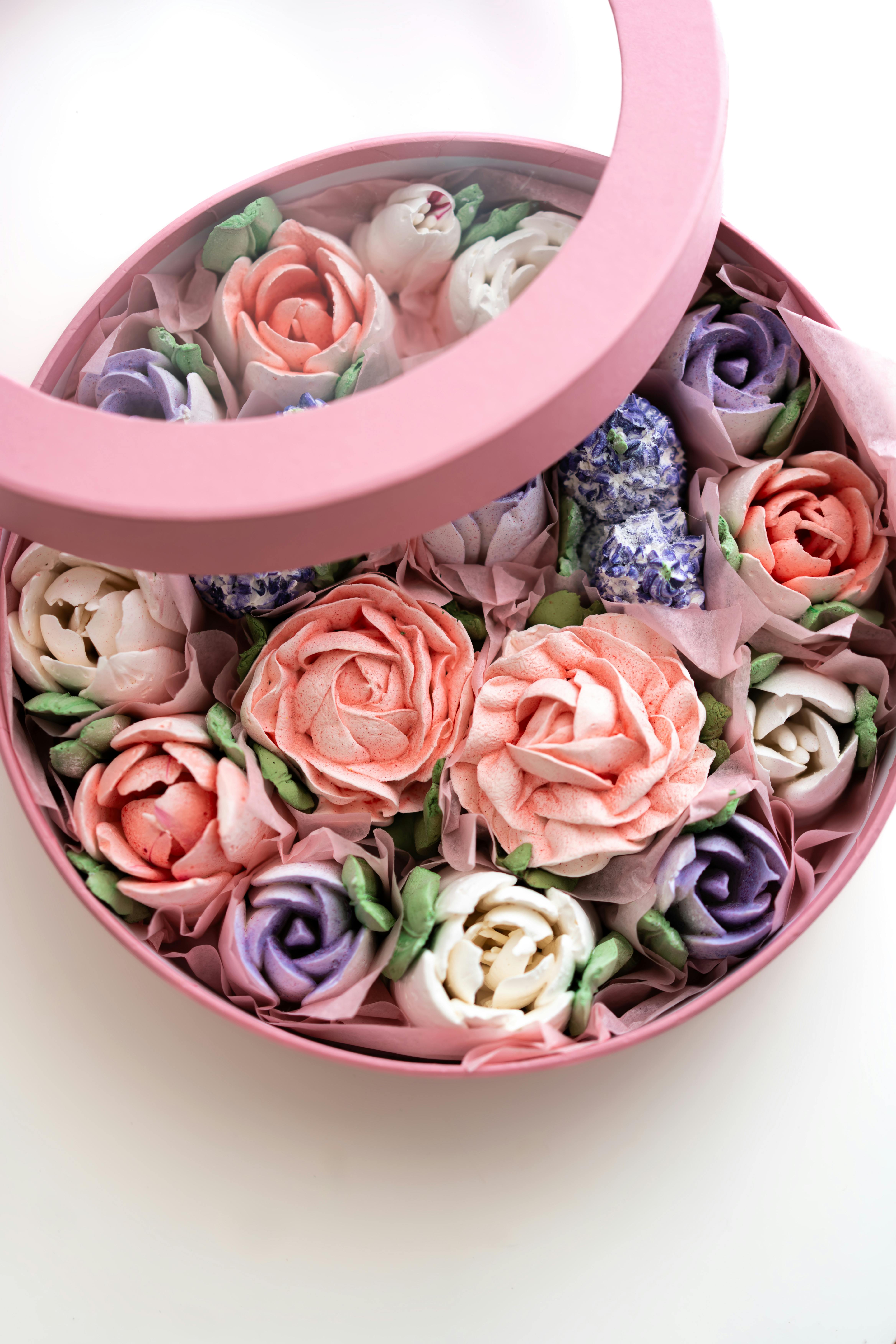 Top View of Flowers in a Box · Free Stock Photo