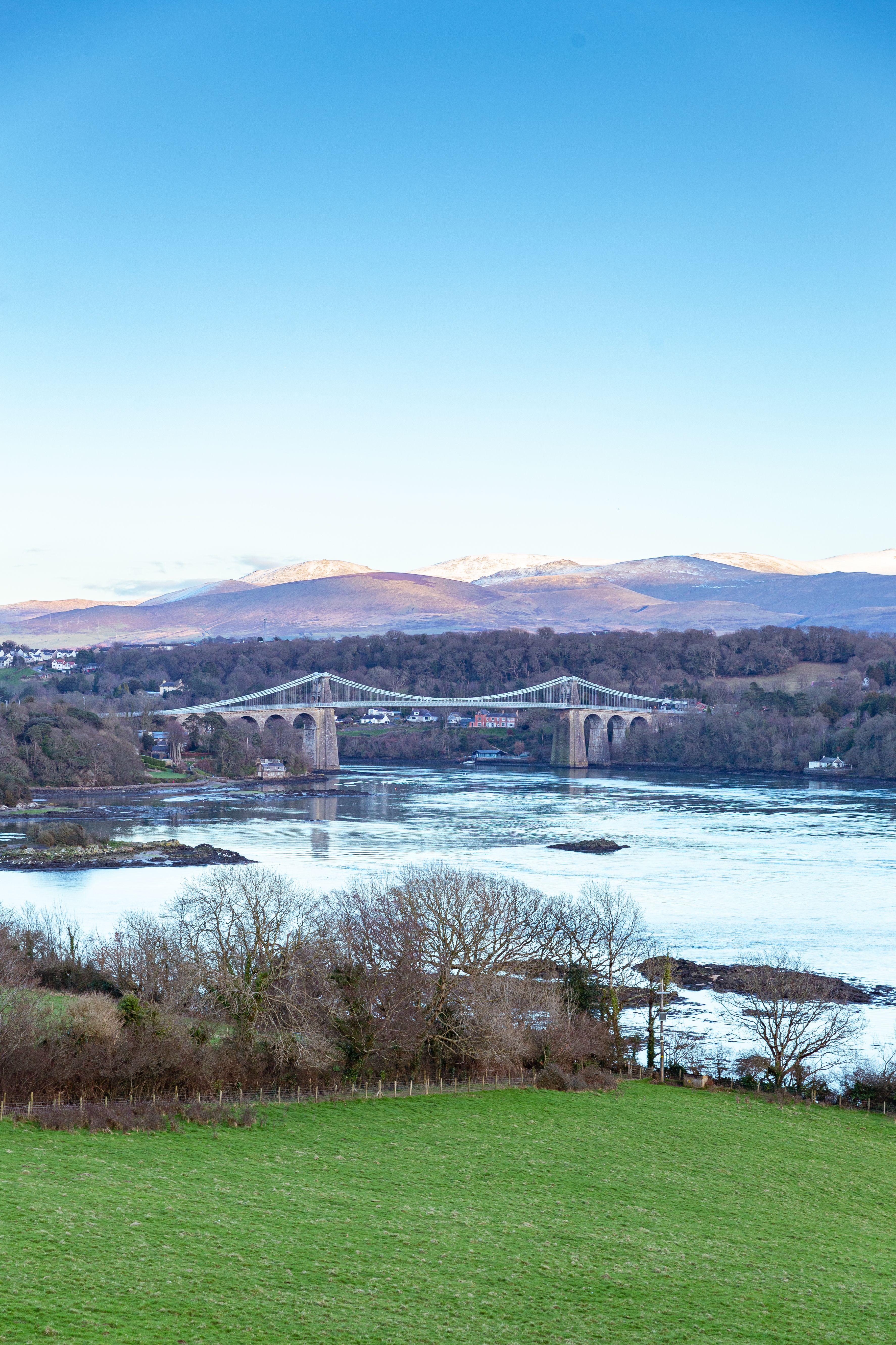 Menai Suspension Bridge in UK · Free Stock Photo