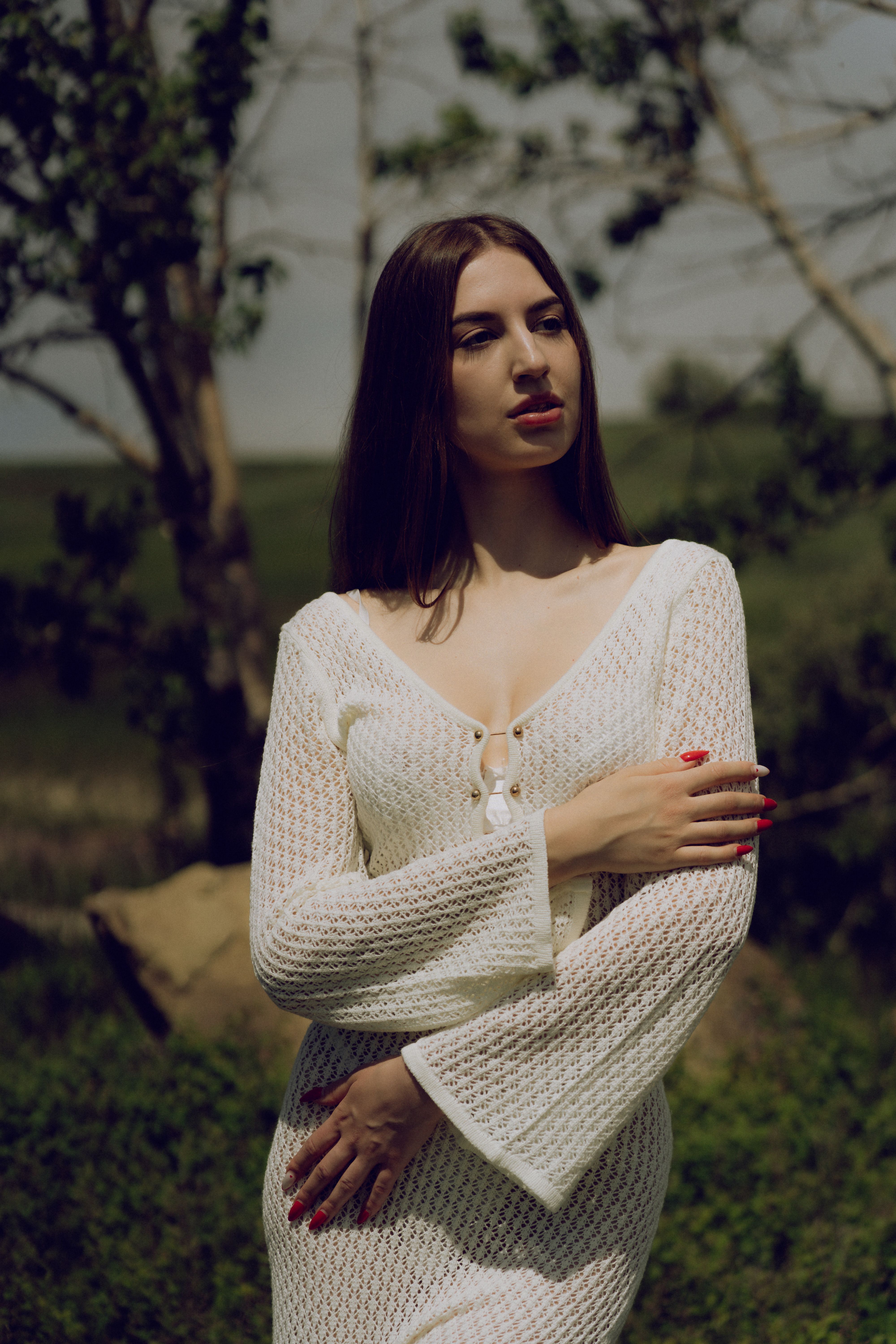 Portrait of Woman in Dress · Free Stock Photo