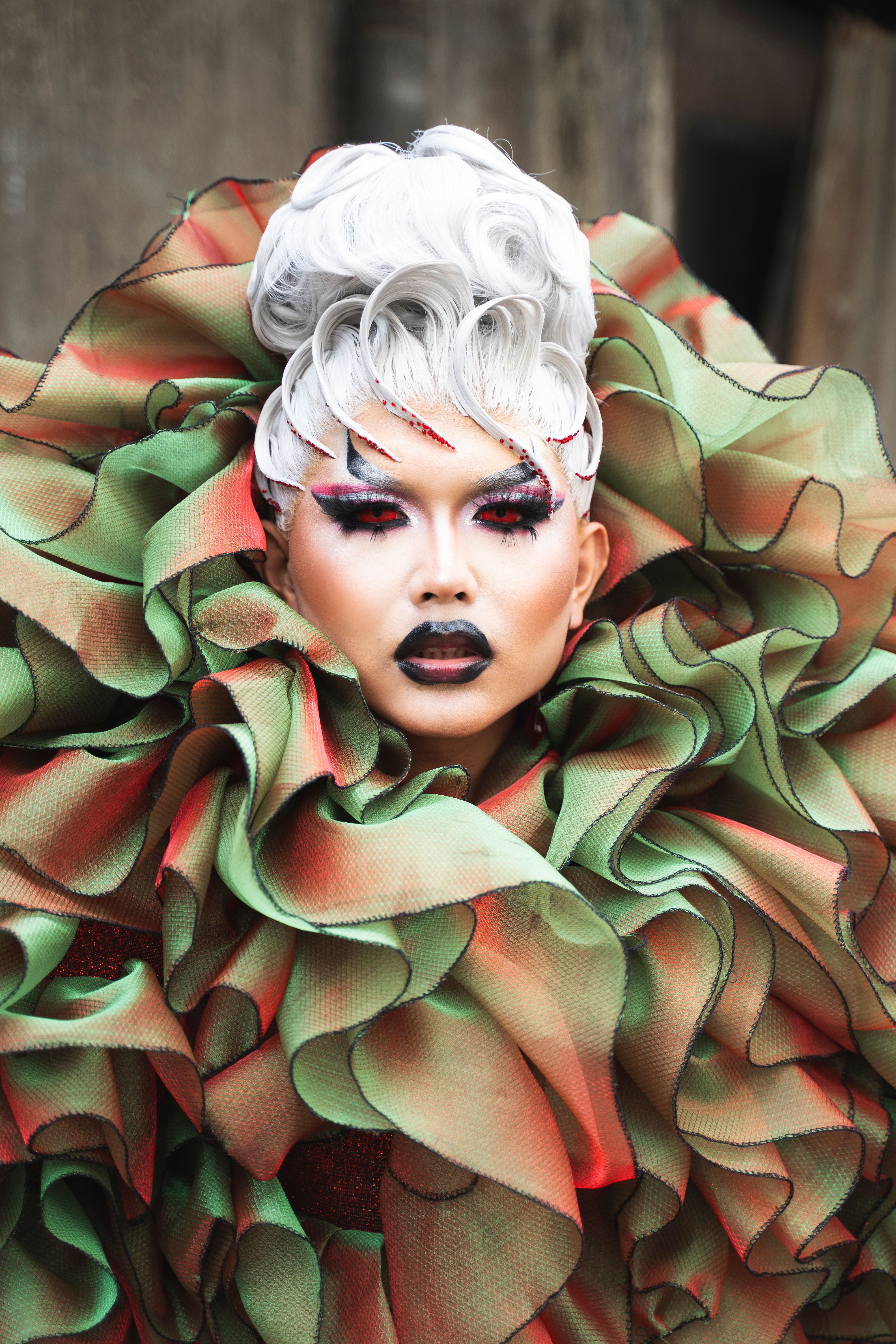 Photo of a Woman Wearing a Creative Costume, Wig and Makeup · Free ...