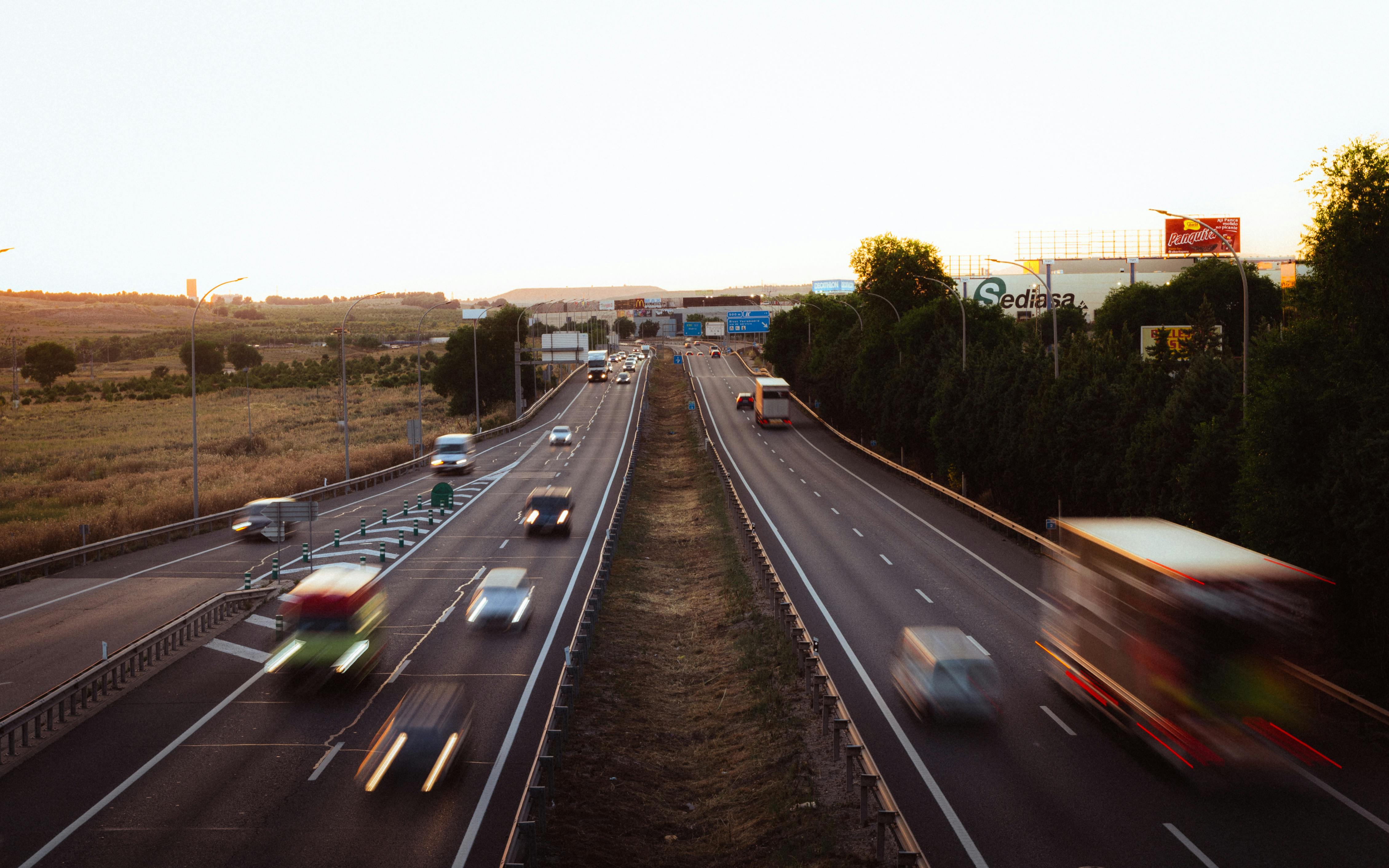Cars Driving Highway · Free Stock Photo